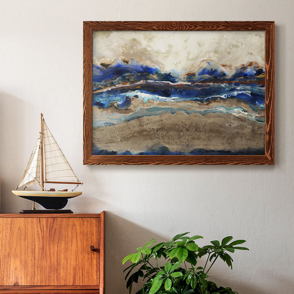 Millwood Pines Rip Curl Framed On Canvas Print | Wayfair