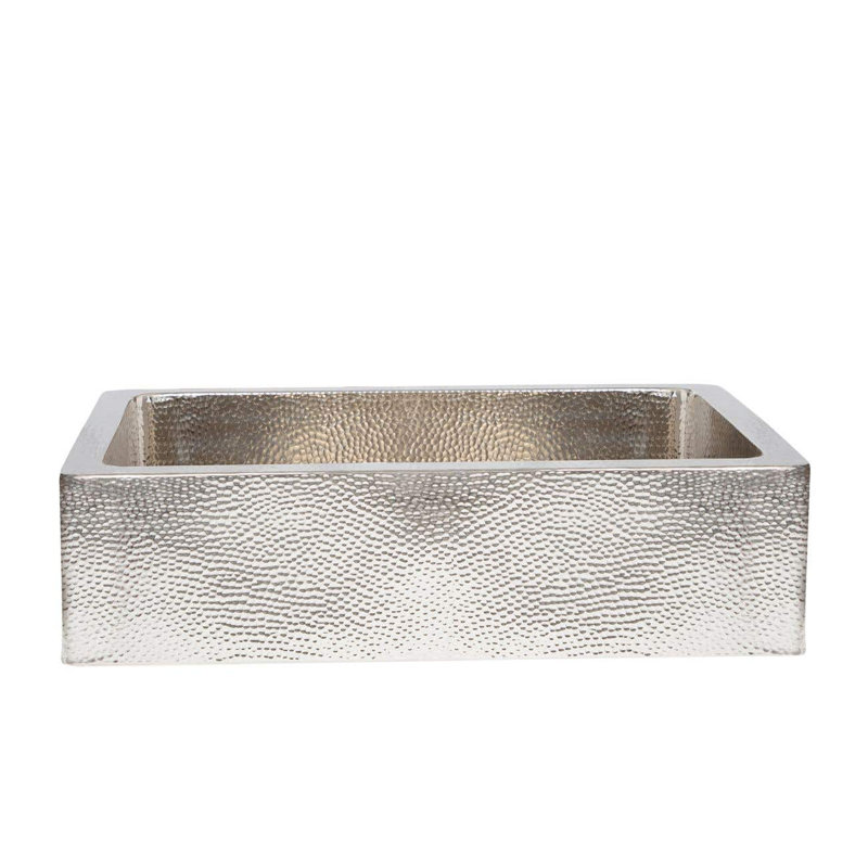 Chevington 33'' L Farmhouse / Apron Single Bowl Copper Kitchen Sink ...