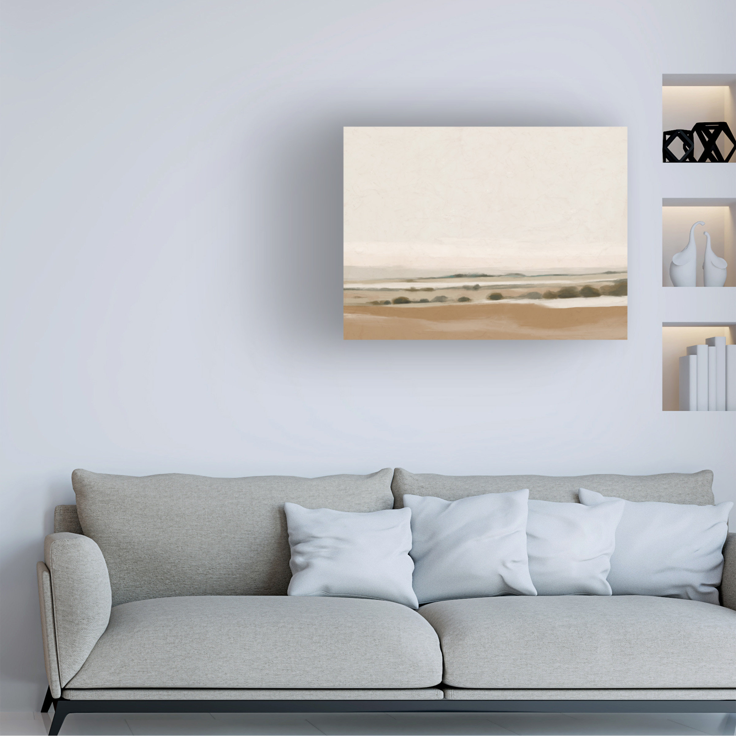 Gracie Oaks Victoria Barnes ''Hazy Frontier II'' Canvas Art | Wayfair