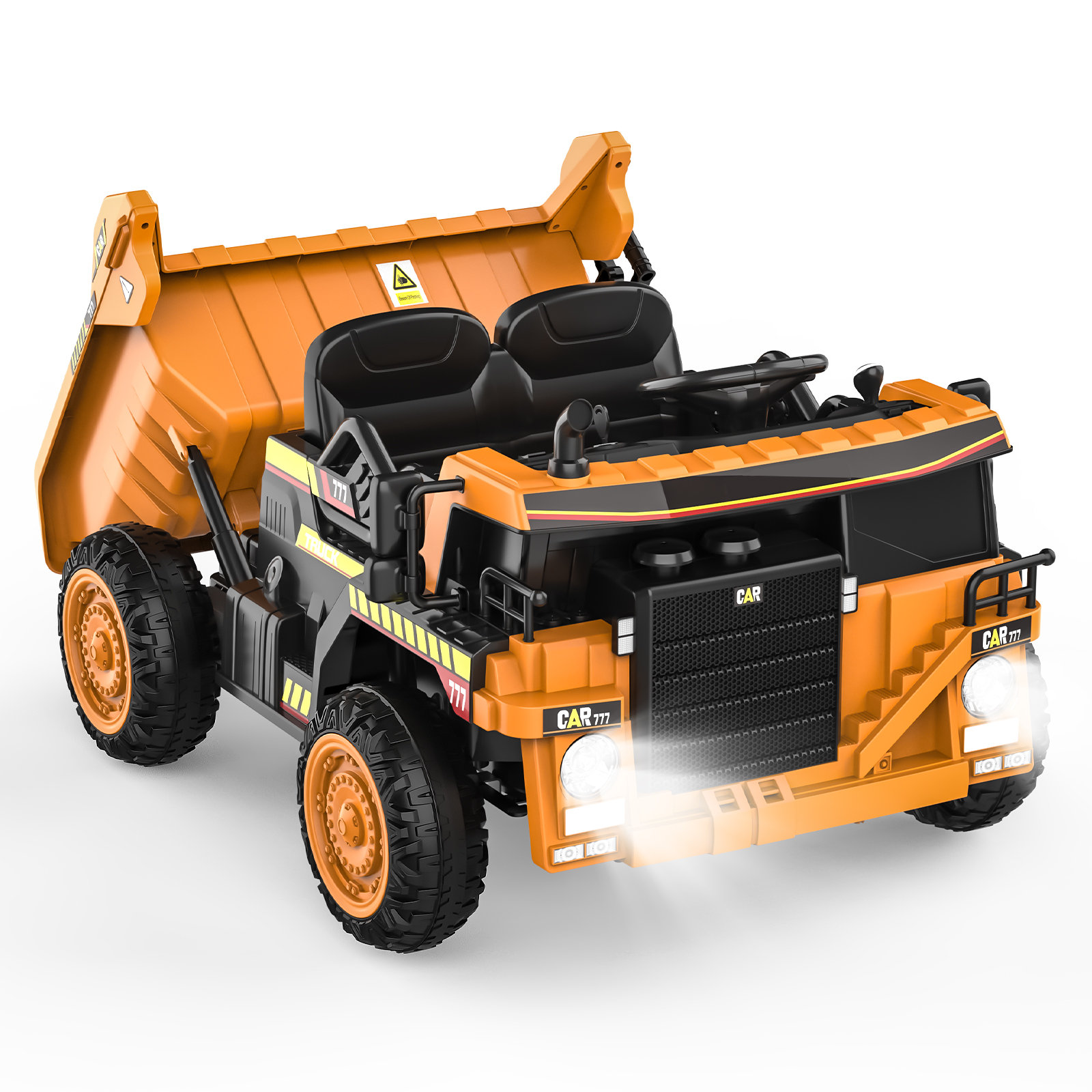ARBELI 12Volt Kids Ride-on Dump Truck w/ Electric Dump Bucket, Key ...