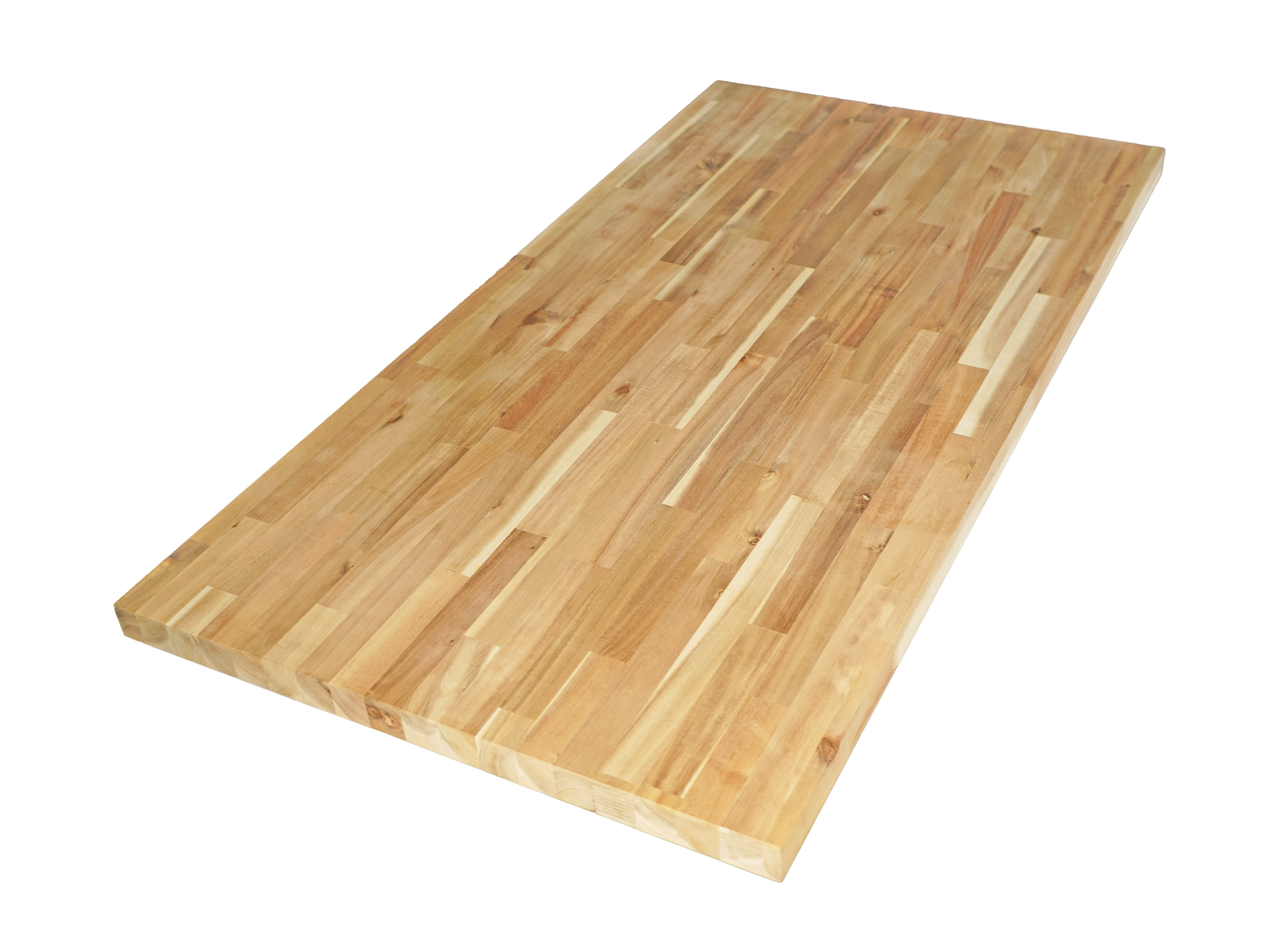Ebern Designs 4 ft x 25 in x 1.5 in Solid Wood Butcher Block Countertop ...