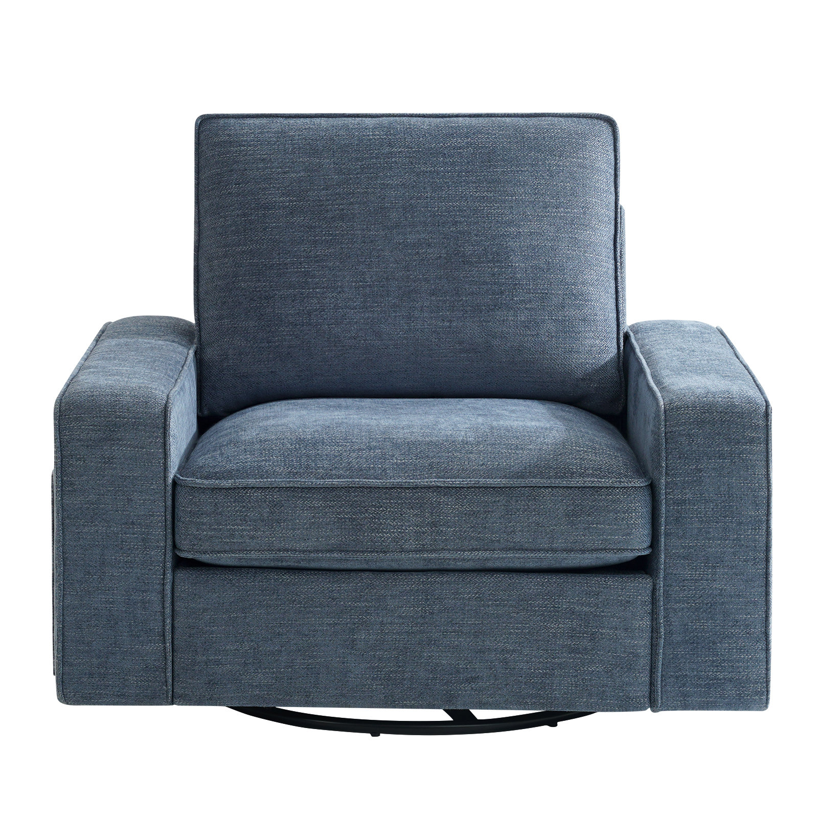 Ebern Designs 40.5” Small Modern Single 360° Swivel Sofa,Single Seat ...