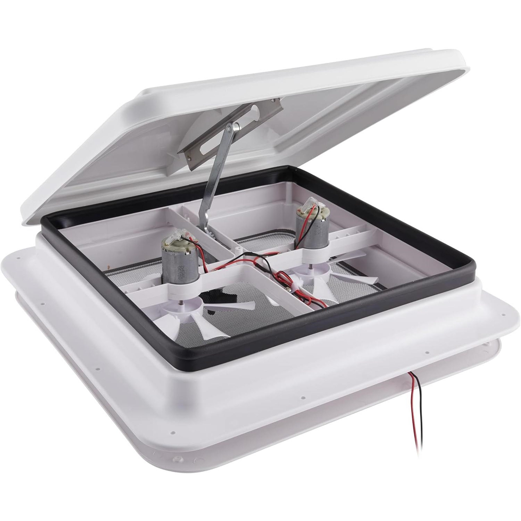 Hike Crew 14" x 14" RV Roof Vent with Dual Fan, Camper & Trailer ...