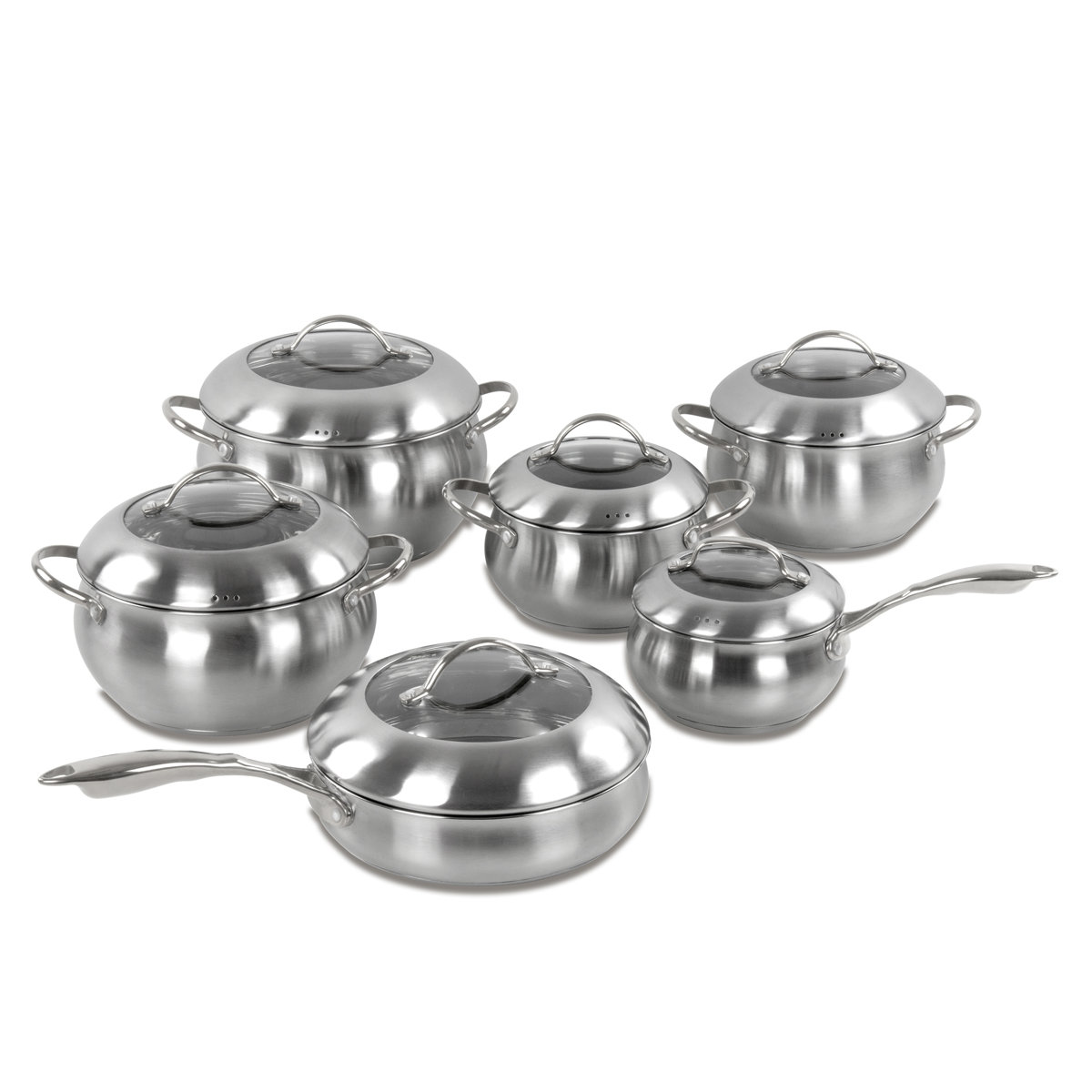 SQ Professional Lustro Apple 12 - Piece Stainless Steel (18/10 ...