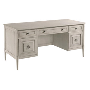 Wildon Home® Ashwyn 64'' W Rectangle Executive Desk with and Cabinet ...
