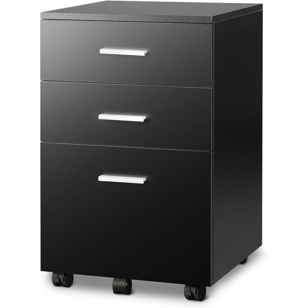 17 Stories Kopelan 3-Drawer Mobile Vertical Filing Cabinet & Reviews ...