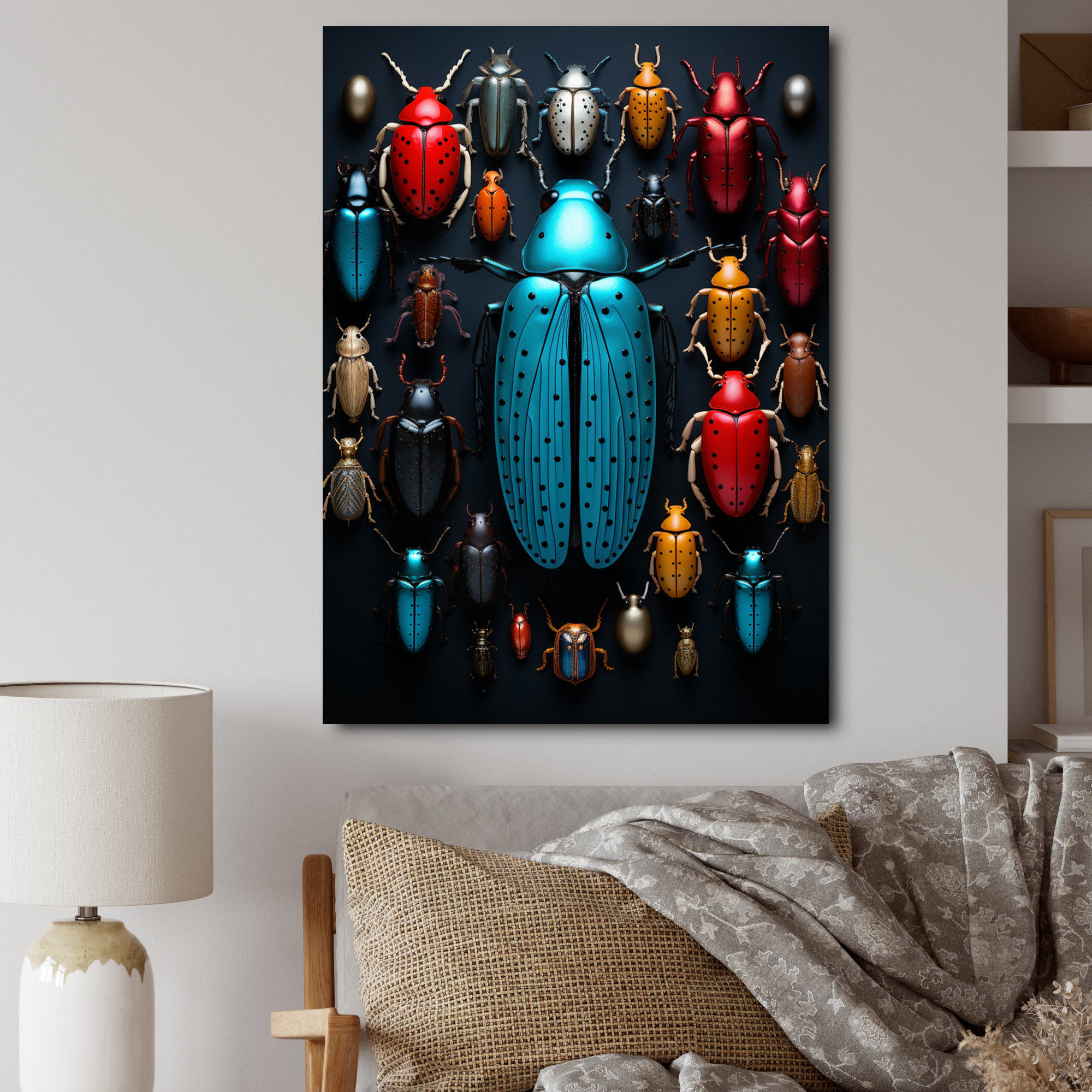 Latitude Run® Insects Bugs Tiny Wonders IV - Print on Canvas | Wayfair