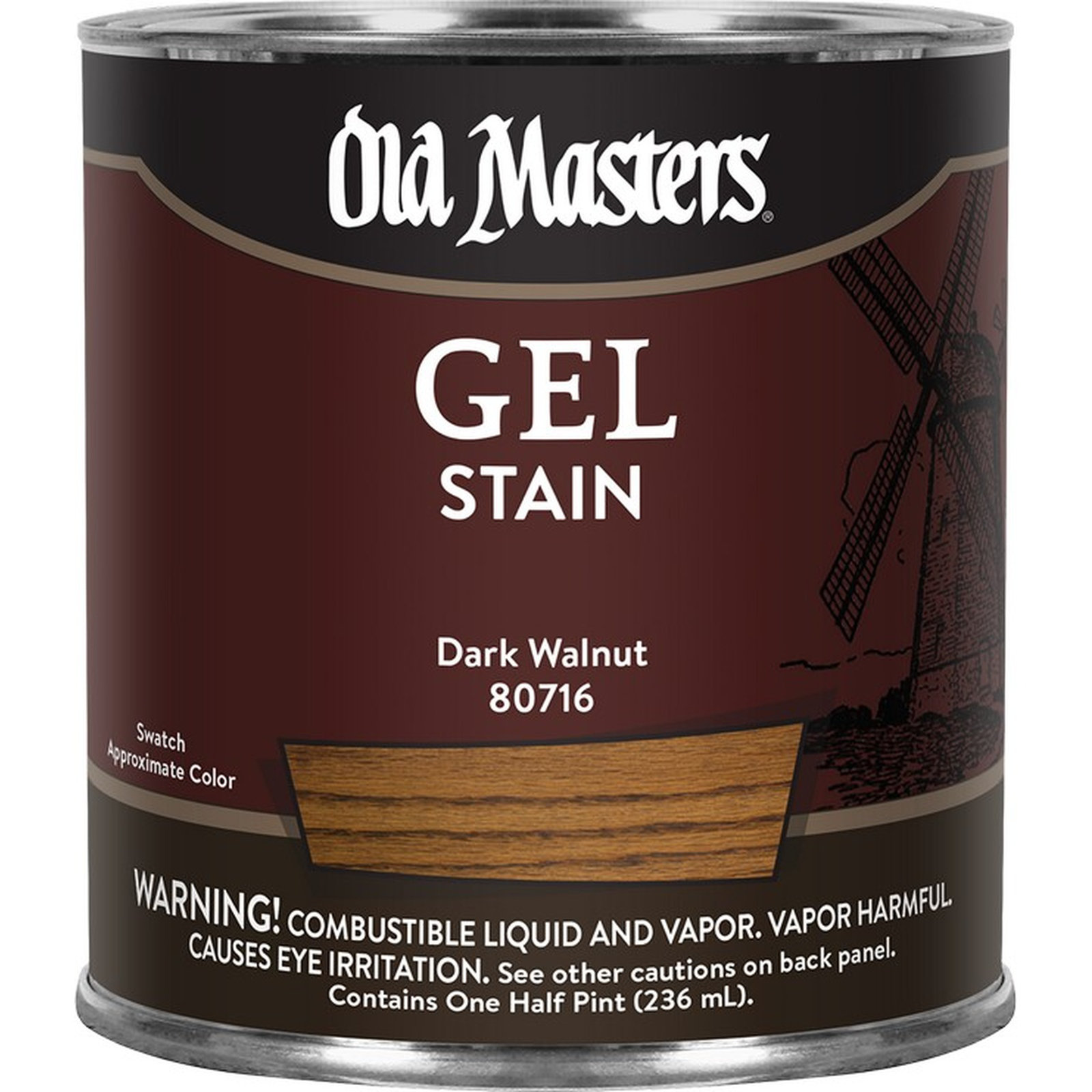 FixtureDisplays Old Masters 80716 1/2Pt Dark Walnut Gel Stain-1PK | Wayfair