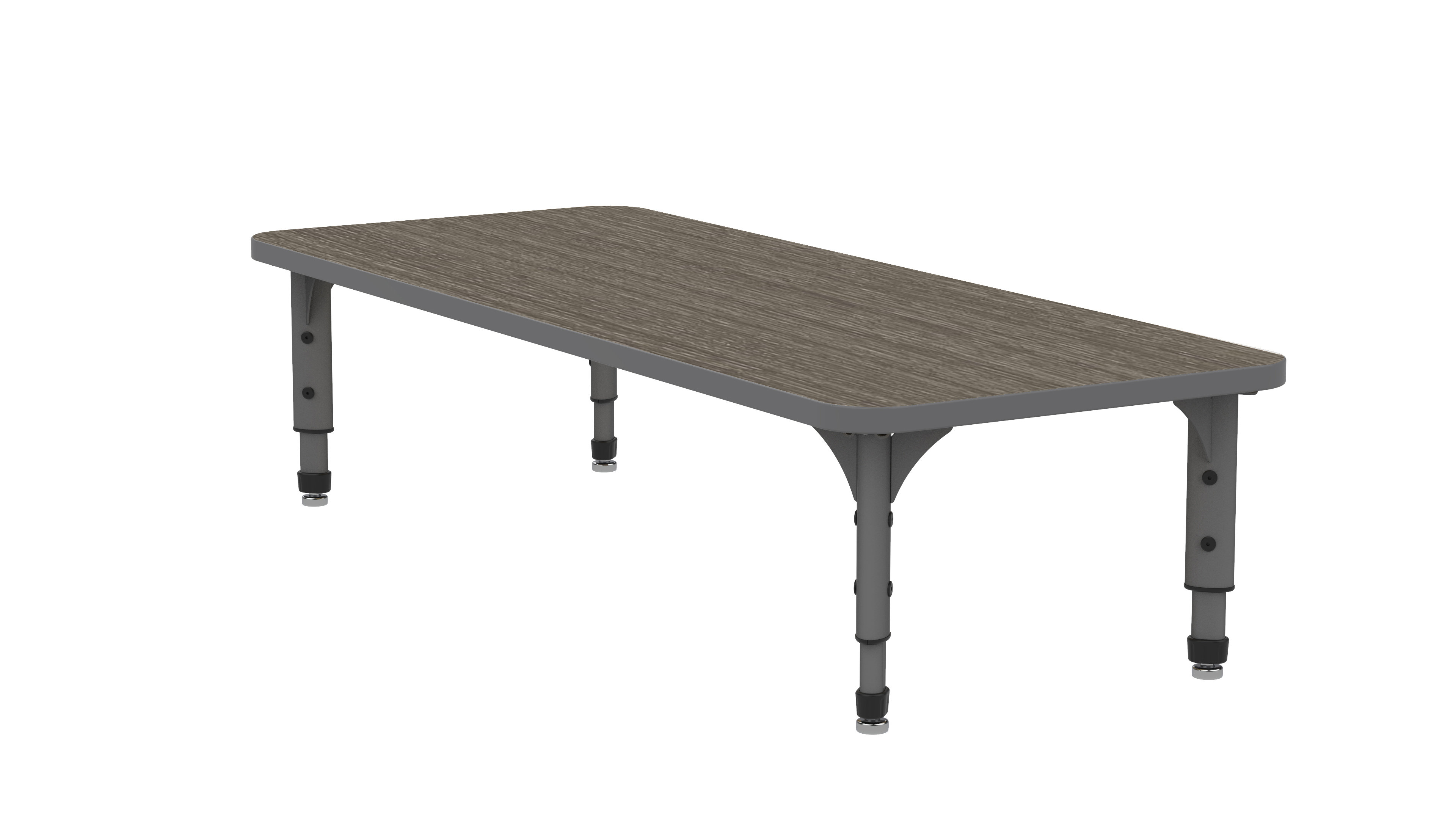 Marco Apex Series Adjustable Height Rectangular Activity Floor Table ...