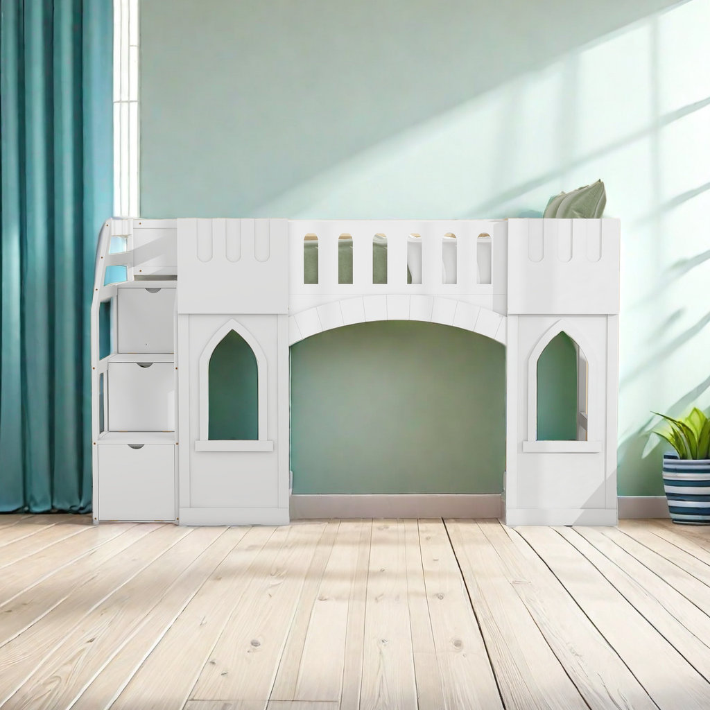Harper Orchard Aivery Kids Twin Loft Bed | Wayfair
