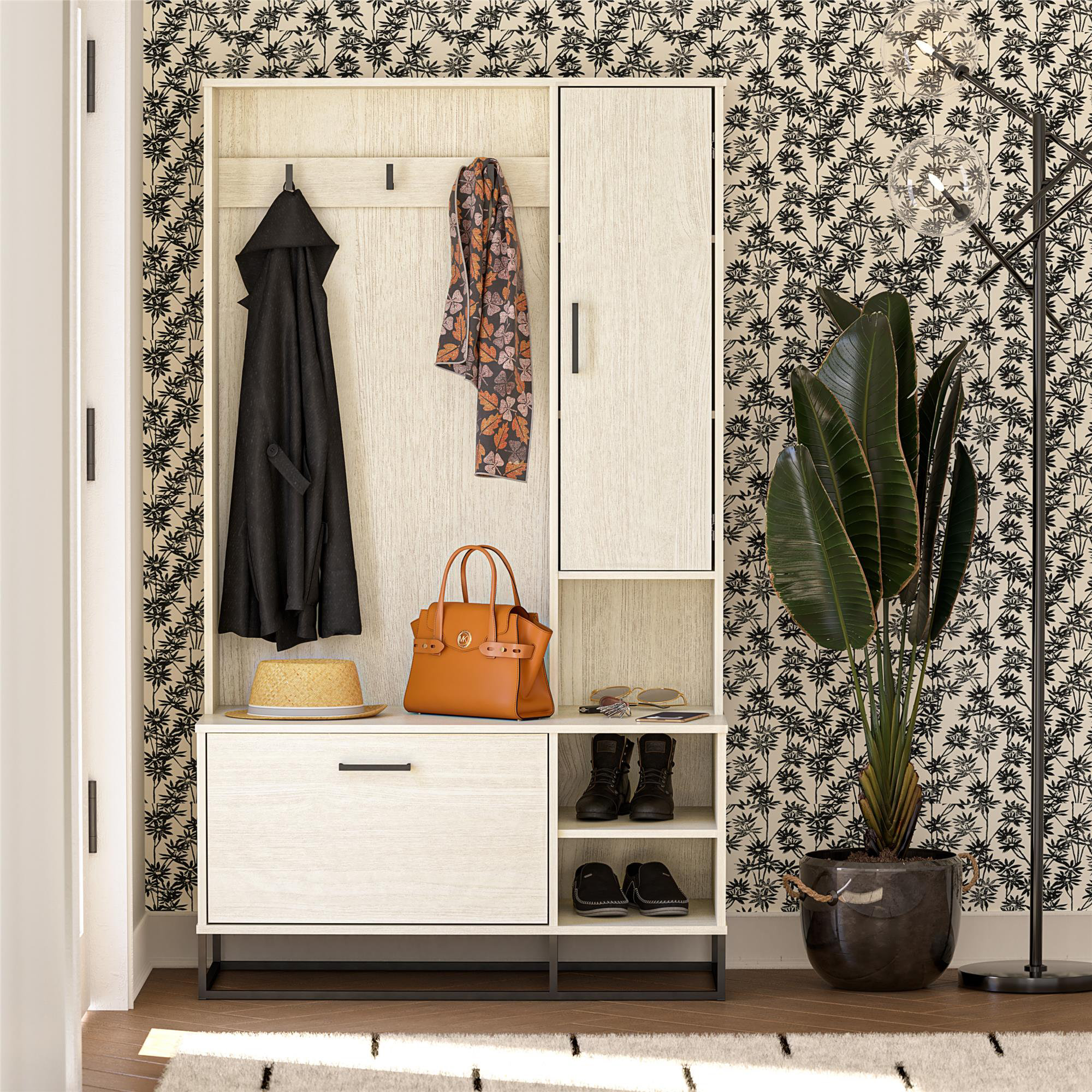 Novogratz Kelly Hall Tree with Bench and Shoe Storage & Reviews ...