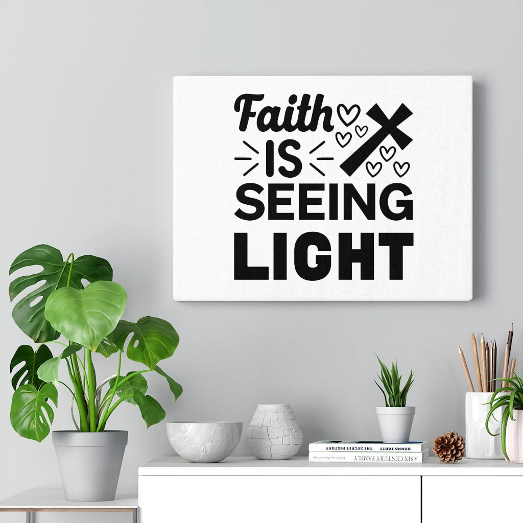 Express Your Love Gifts Faith Is Seeing Light Christian Wall Art Bible ...