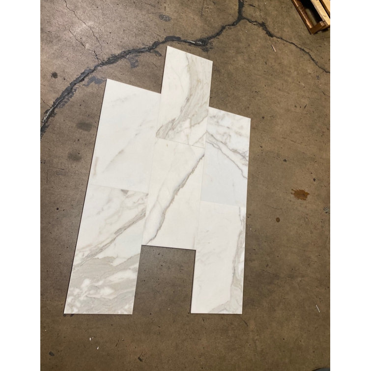 Stone & Tile Shoppe, Inc. 24" x 24" Marble Marble Look Wall & Floor ...