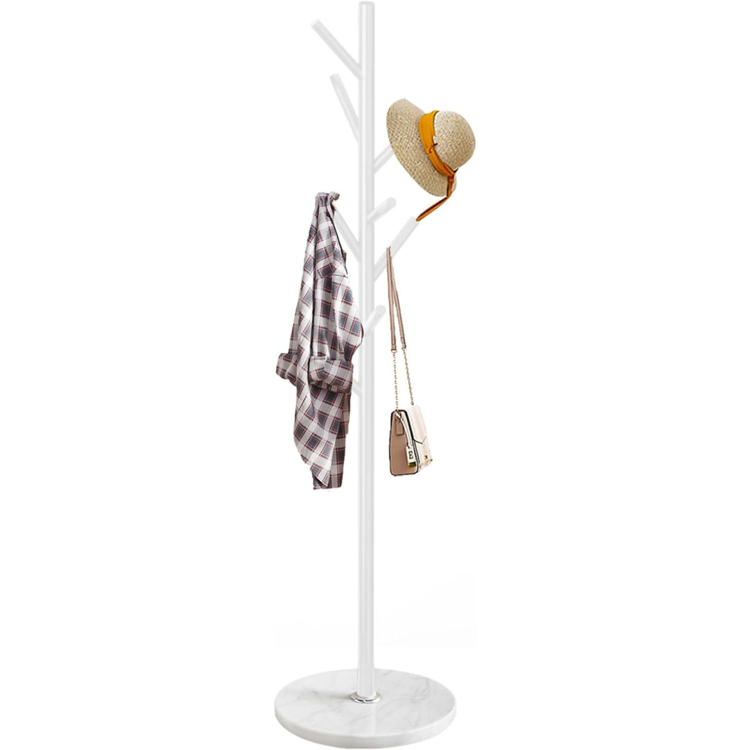 Latitude Run® Coat Rack Freestanding,Heavy Duty Coat Tree With Umbrella ...