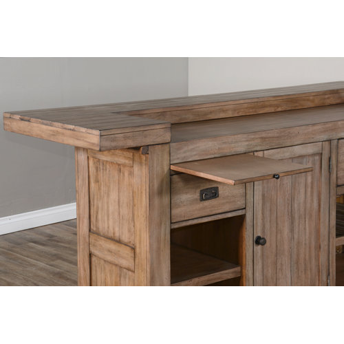 Solid Wood Home Bars & Bar Sets You'll Love | Wayfair