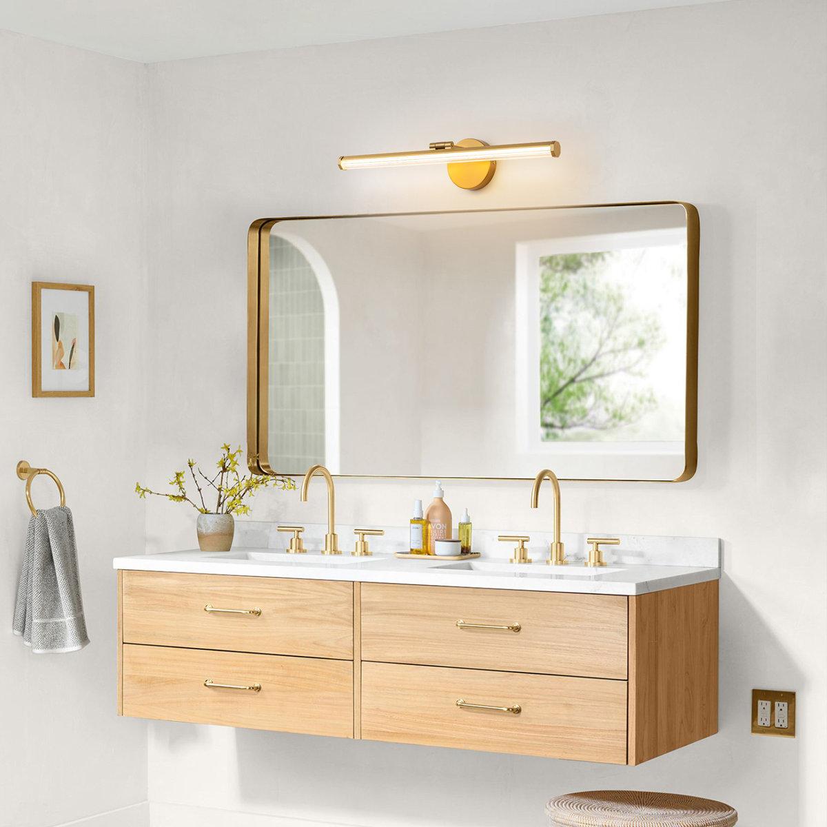 Mercer41 Dimmable LED Wall Sconces Wall Mounted Hardwired Picture Light ...