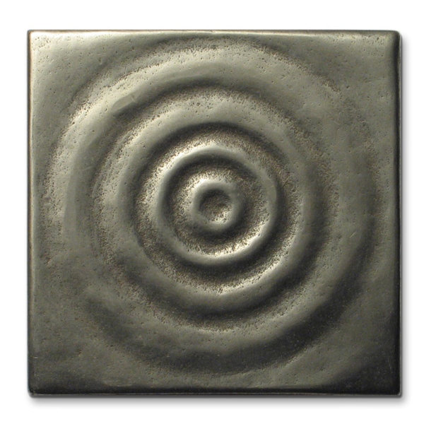 Foundry Art Water 3" x 3" Metal Decorative Tile Insert | Perigold