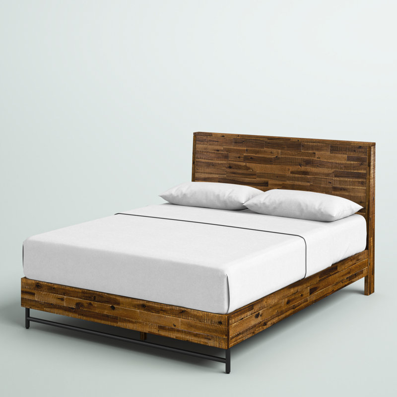 Steelside™ David Solid Wood Low Profile Platform Bed & Reviews | Wayfair