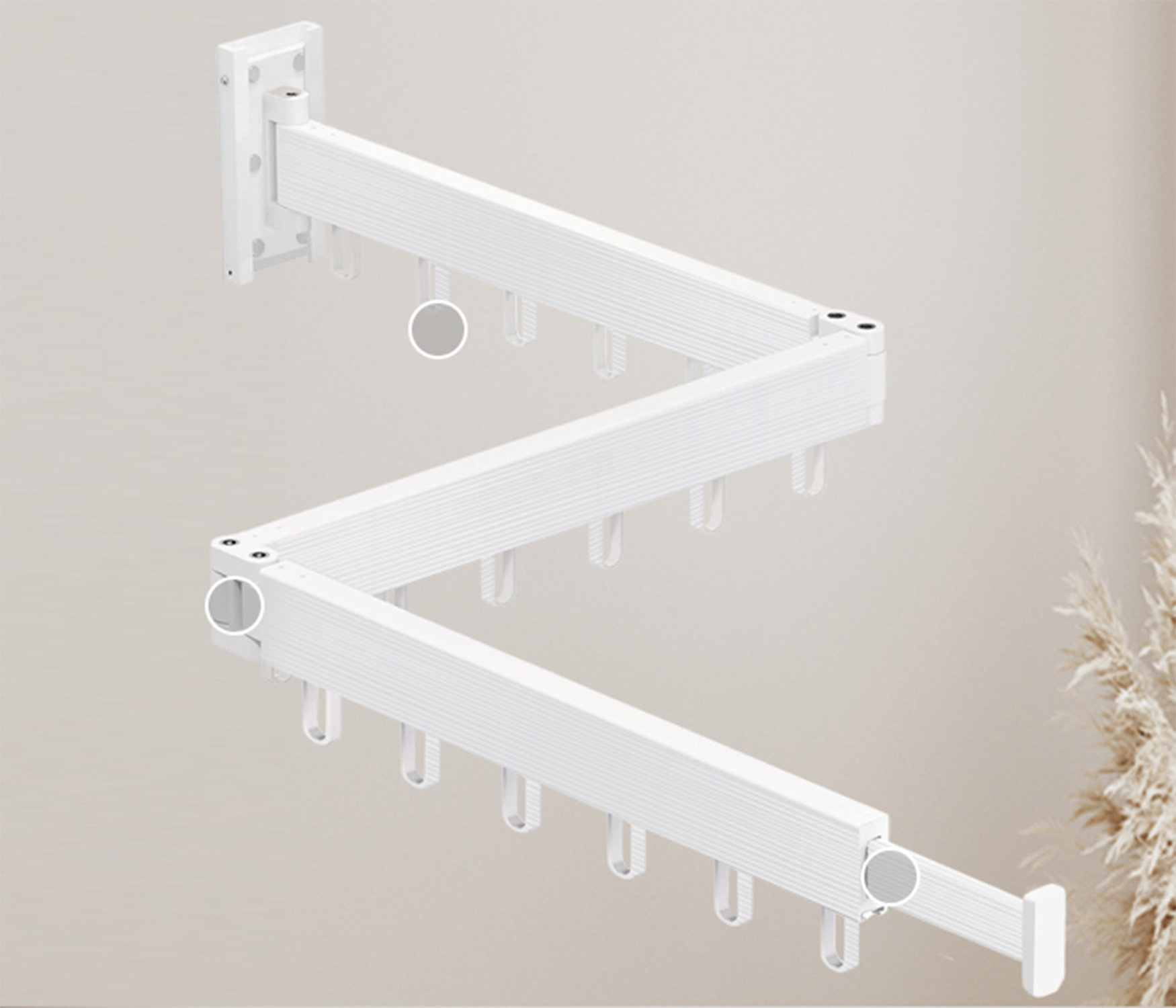 Rebrilliant Steel Folding Wall Hanging Cclothes Rack - Wayfair Canada