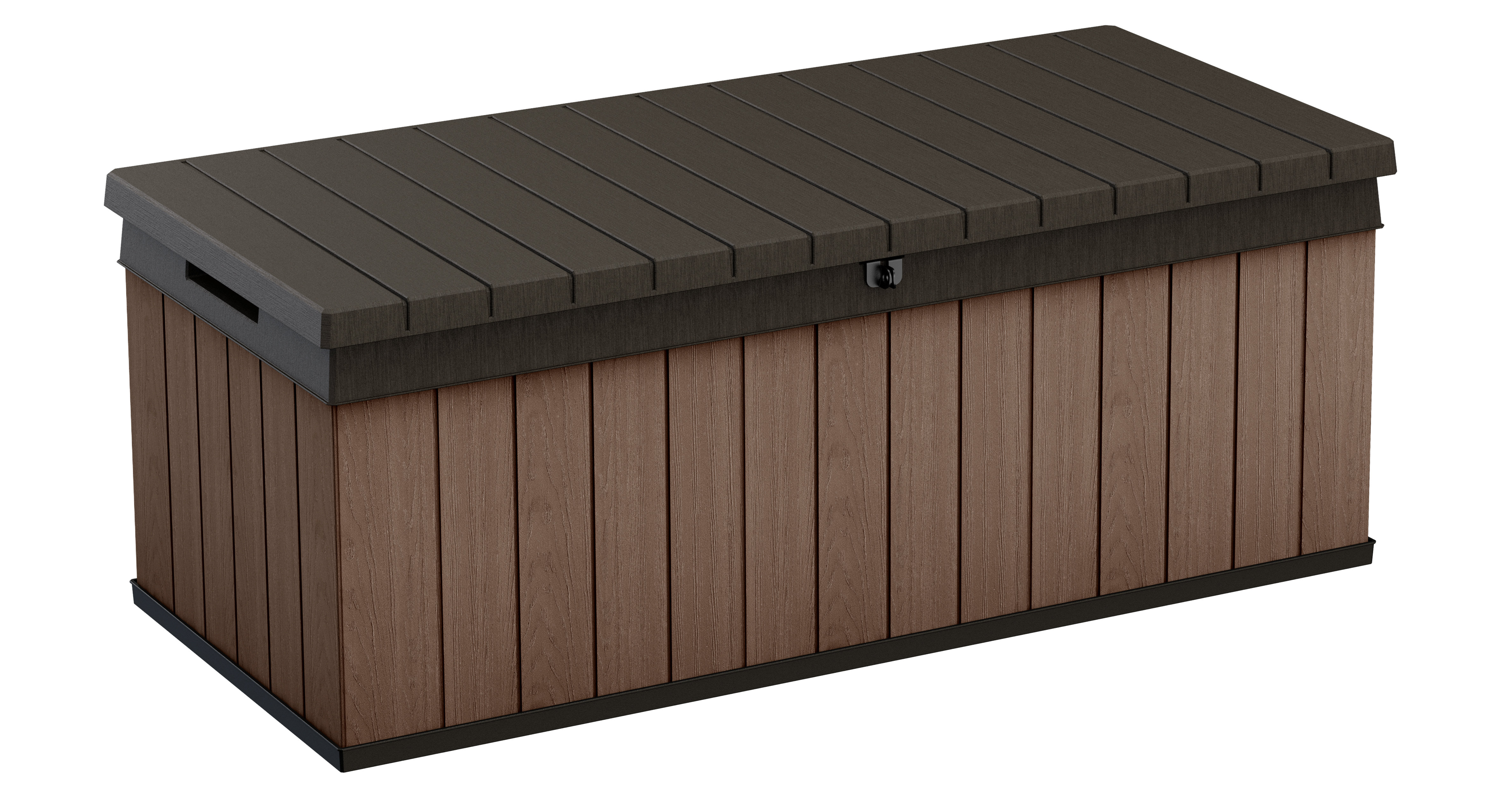 Keter Darwin Durable Resin Outdoor Storage and Organization Deck Box ...