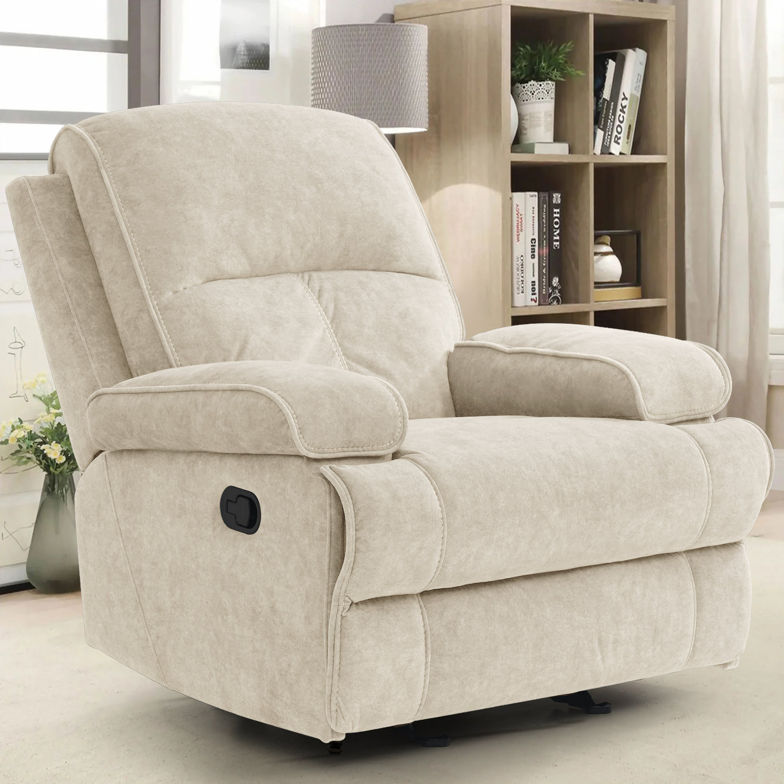 Latitude Run® Generose 35.4" Wide Manual Glider Rocker Recliner Chair ...