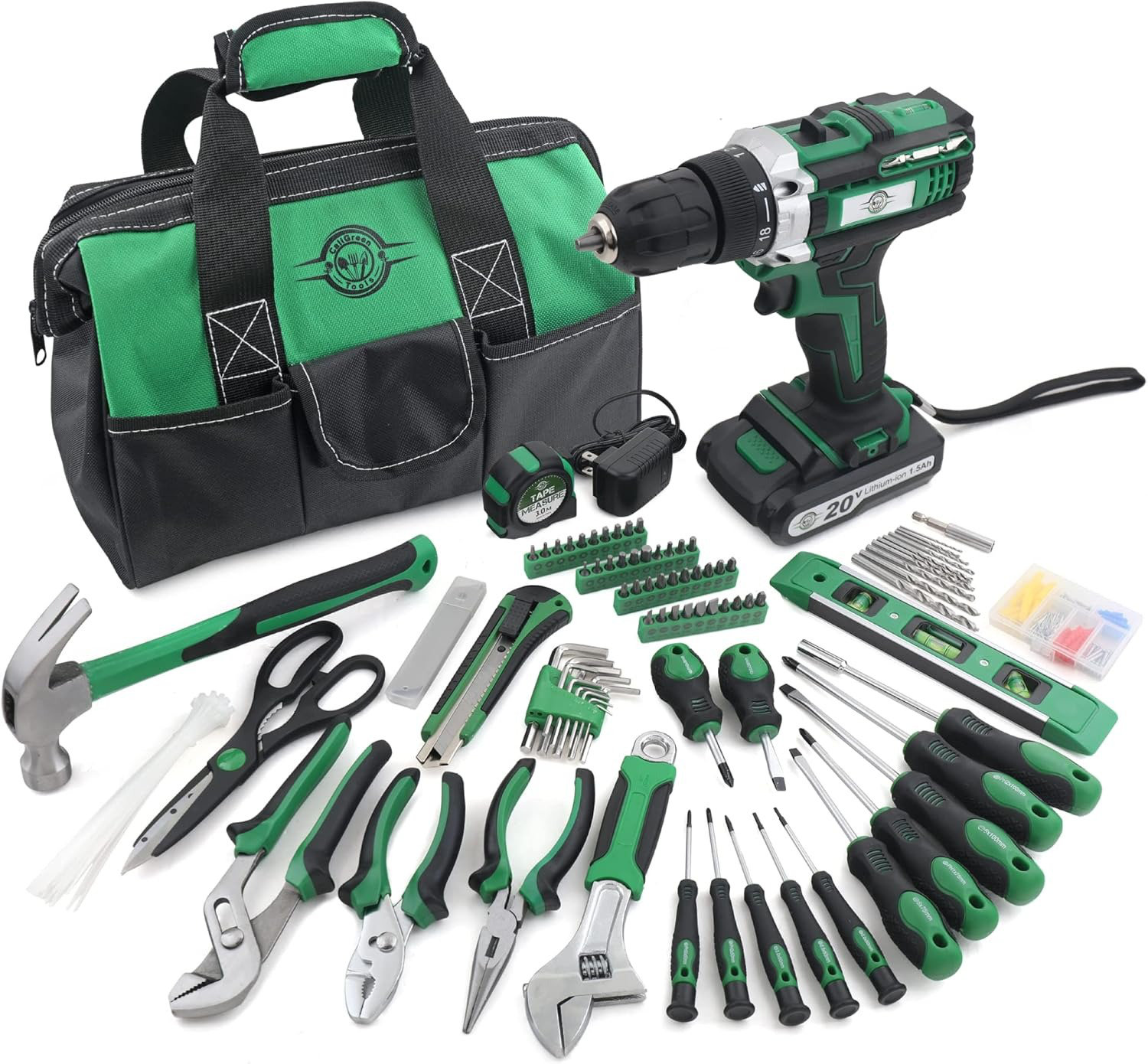 WFX Utility™ 232-Piece Green Tool Set with Complete Tools and Storage ...
