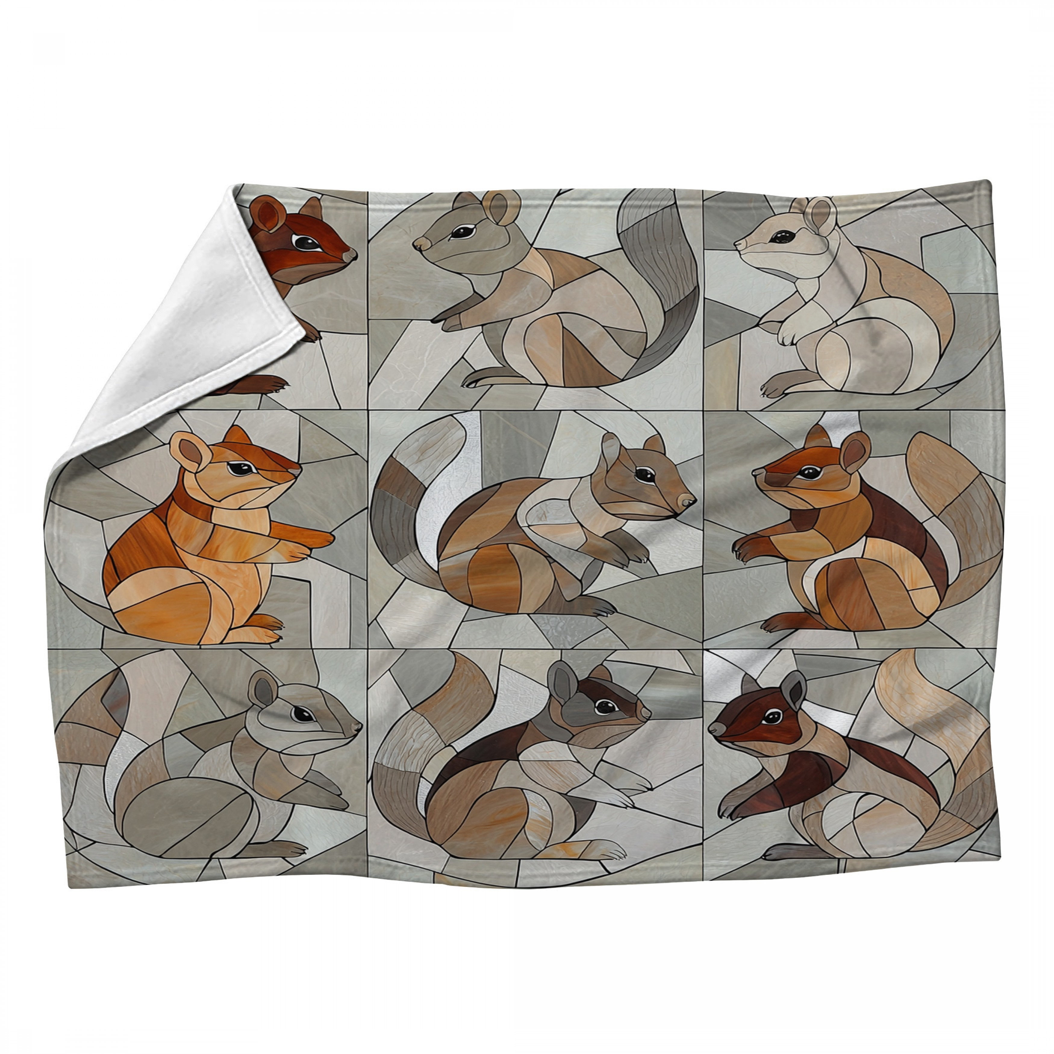 VisionDecor Chipmunks Fleece Throw Blanket - Animal Throws for Sofas or ...