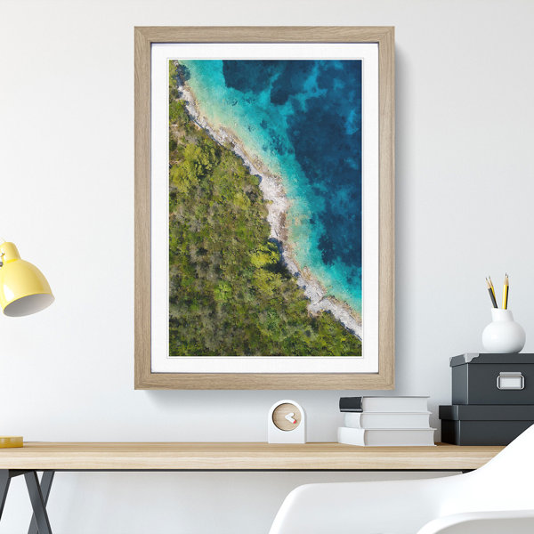 East Urban Home View of Okuklje in Croatia - Picture Frame Graphic Art ...