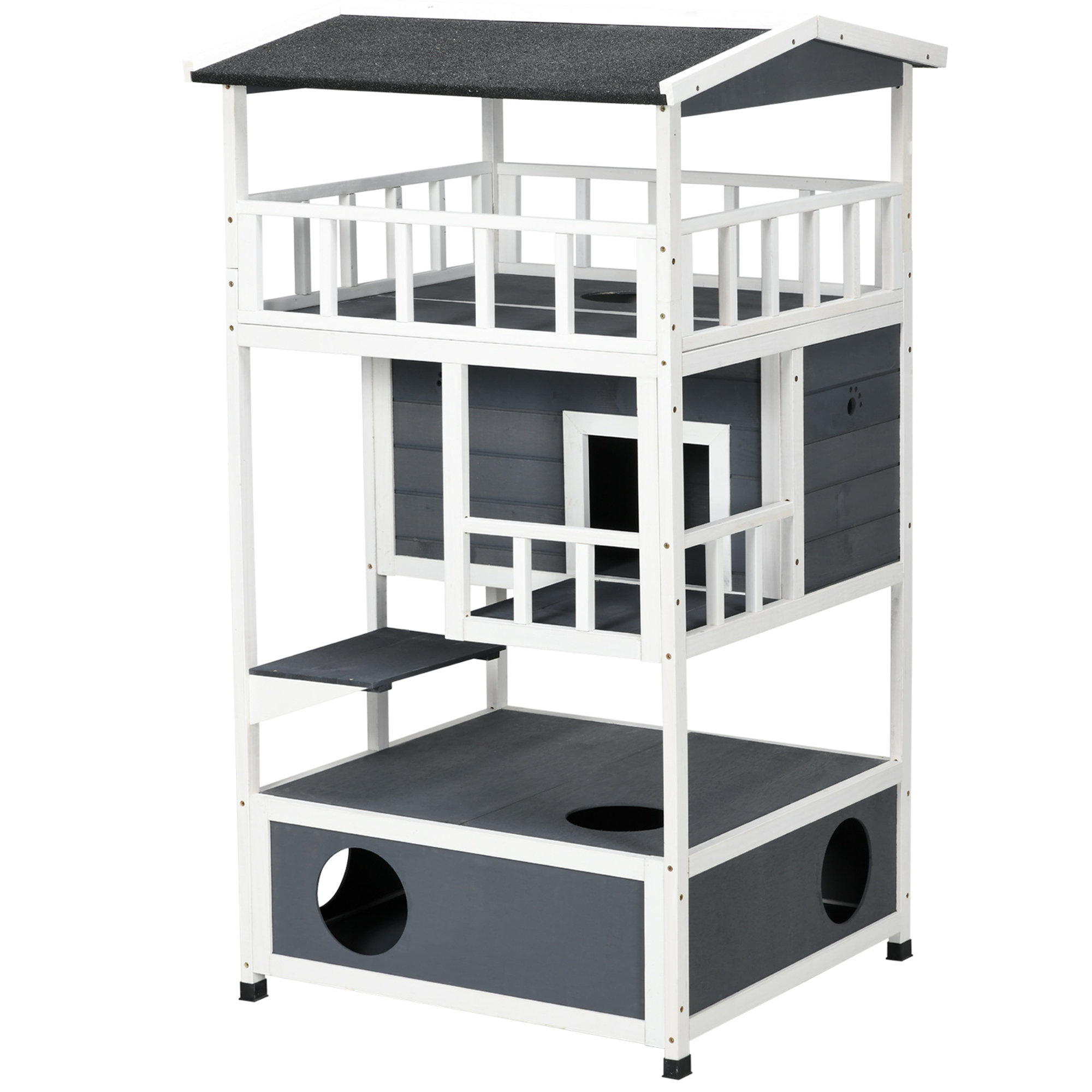 INLE Wooden Outdoor Cat House | Wayfair