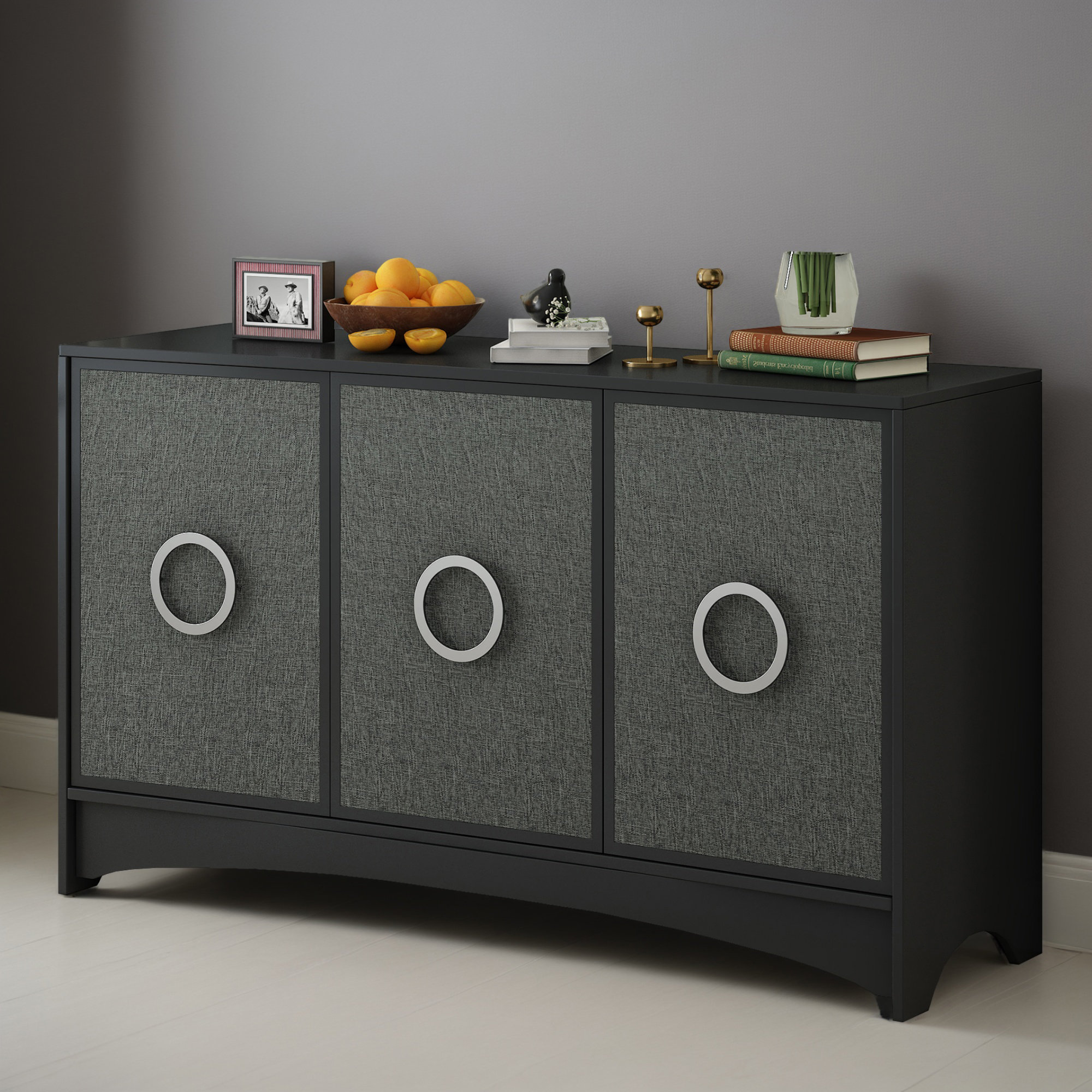 Latitude Run® 58" Kitchen Storage Sideboard Buffet Cabinet Console ...
