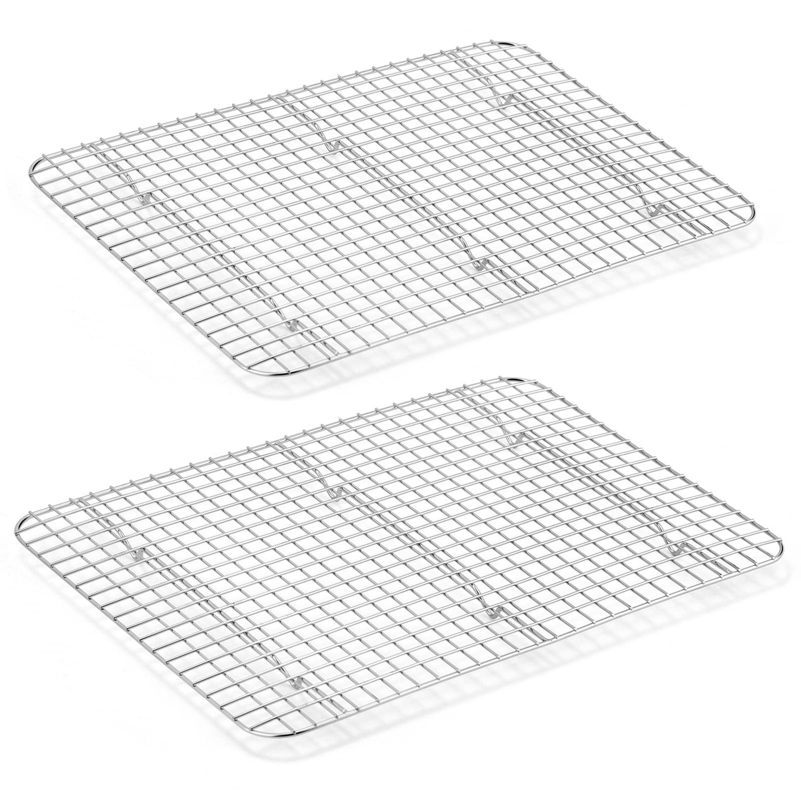 TUHOME FURNITURE LLC 2-Piece Cooling Rack Stainless Steel Grill Rack ...