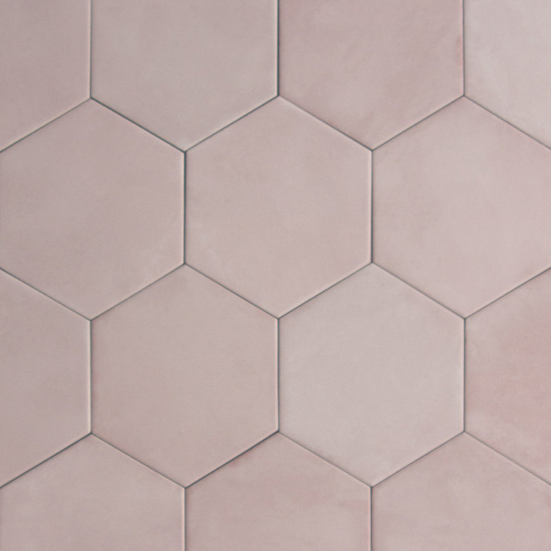 Tilefy Chromatica 6" Hexagon Porcelain Wall and Floor Tile - Wayfair Canada