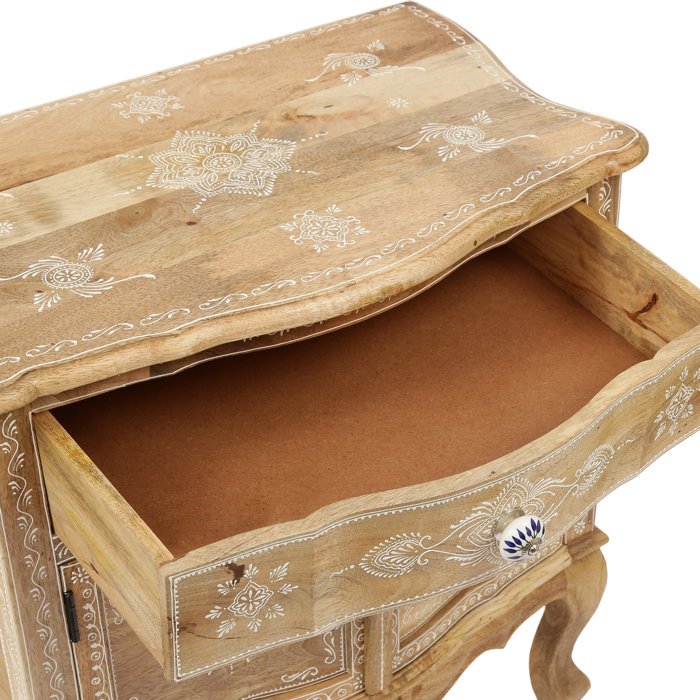 Bungalow Rose Druanne Solid Wood Accent Cabinet & Reviews | Wayfair