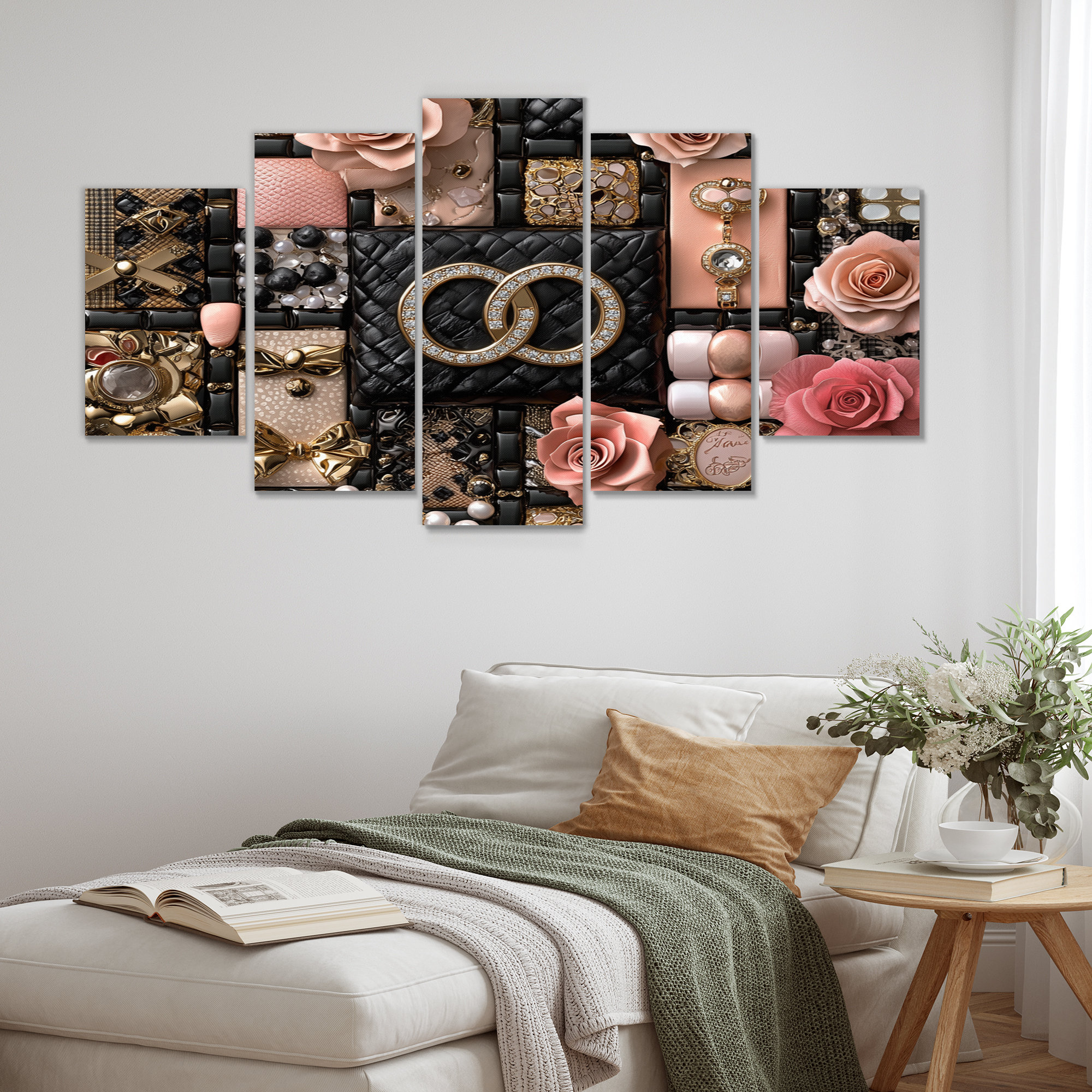 Mercer41 Pink And Black Fashion Geometric Glam Pattern II - Fashion ...