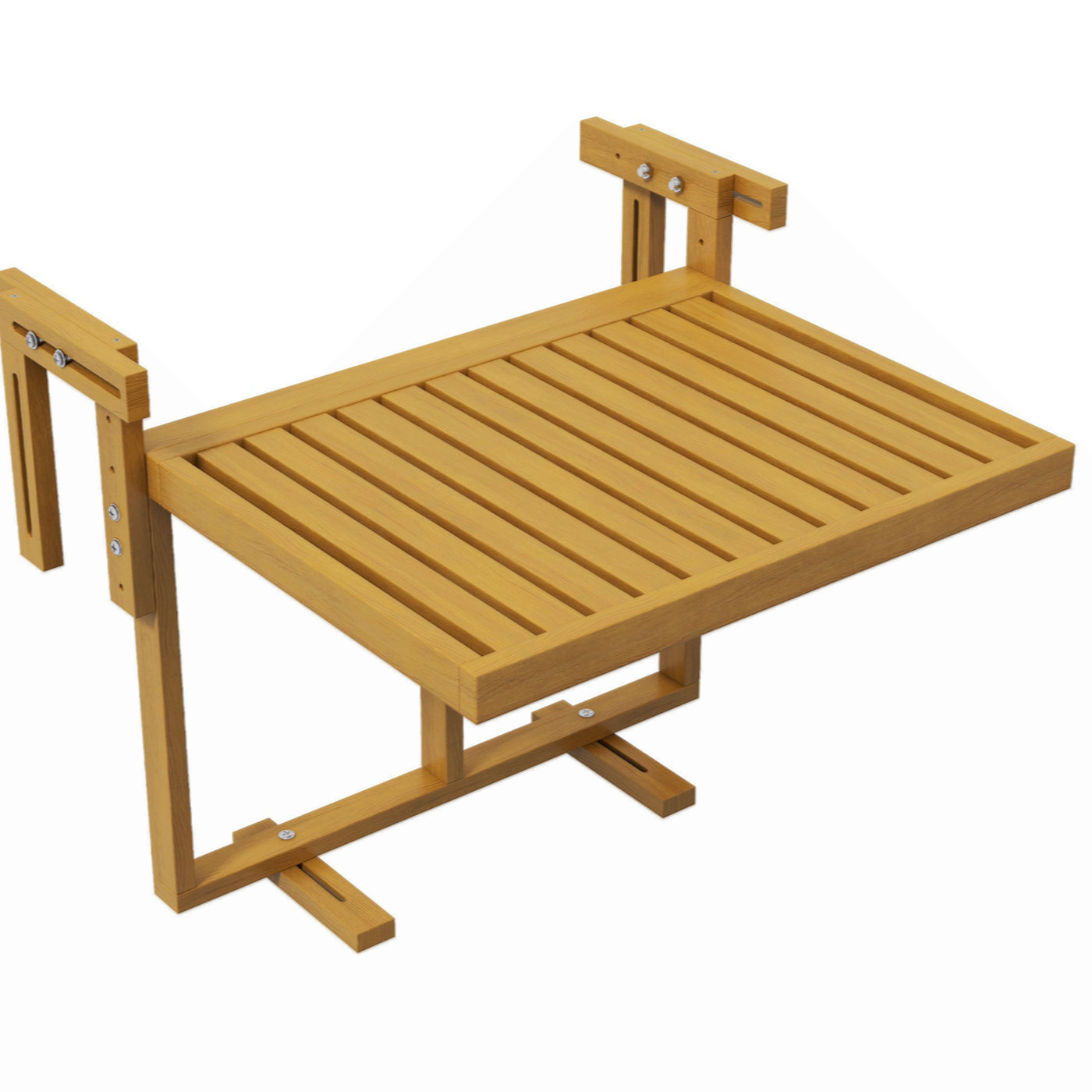 Builddecor Outsunny Balcony Railing Table, Outdoor Folding Hanging ...