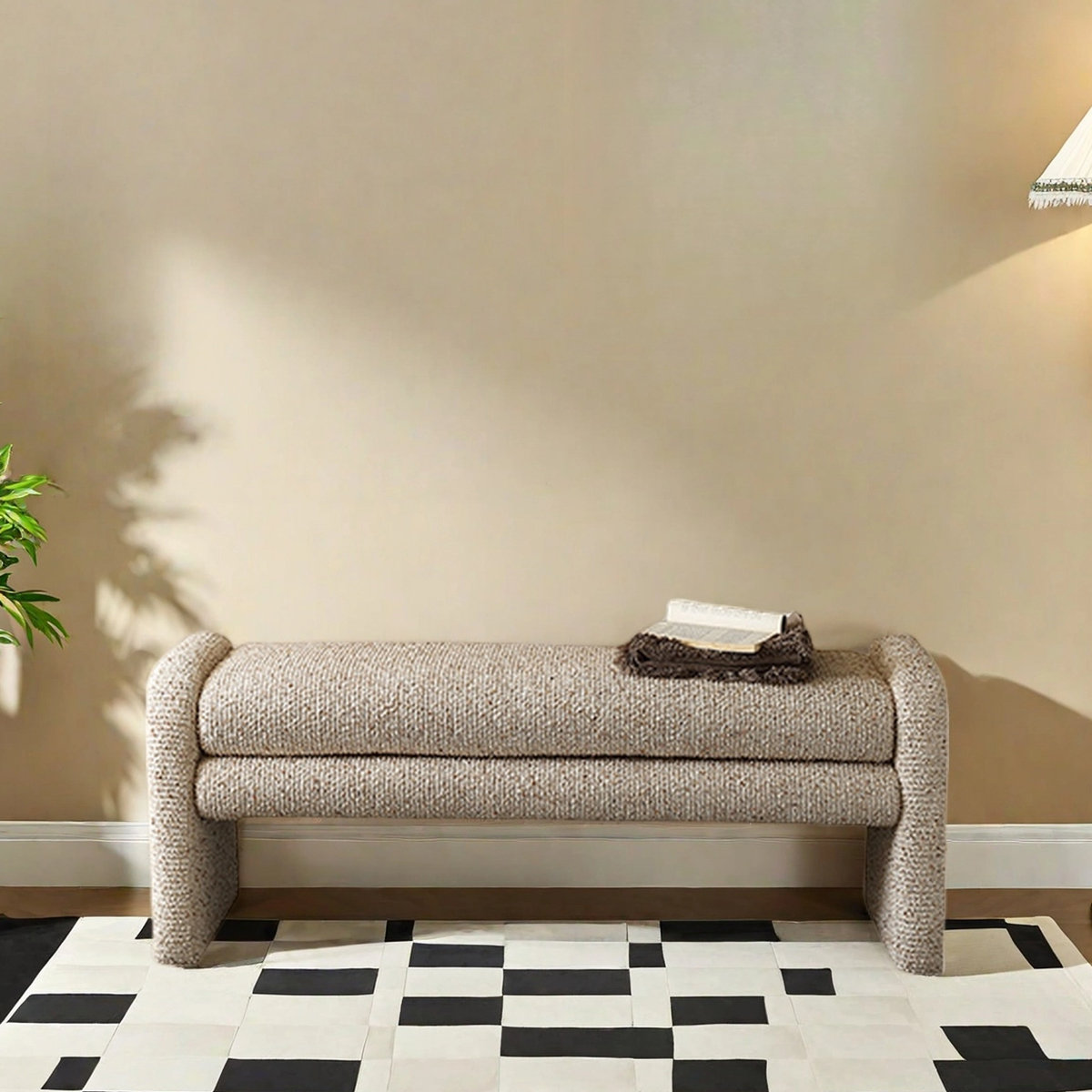 Ebern Designs Bench cloakroom sofa and stool for relaxation | Wayfair