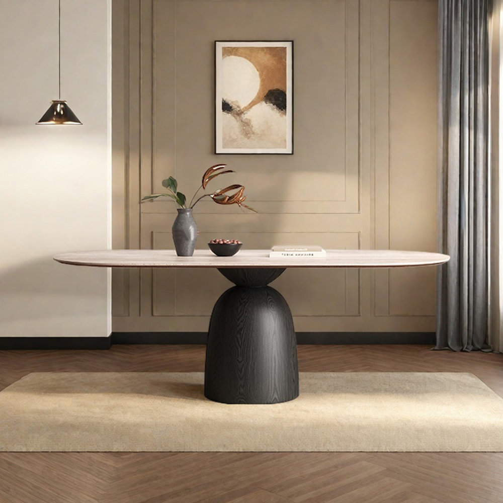 Elamer French style vintage simple dining table | Wayfair