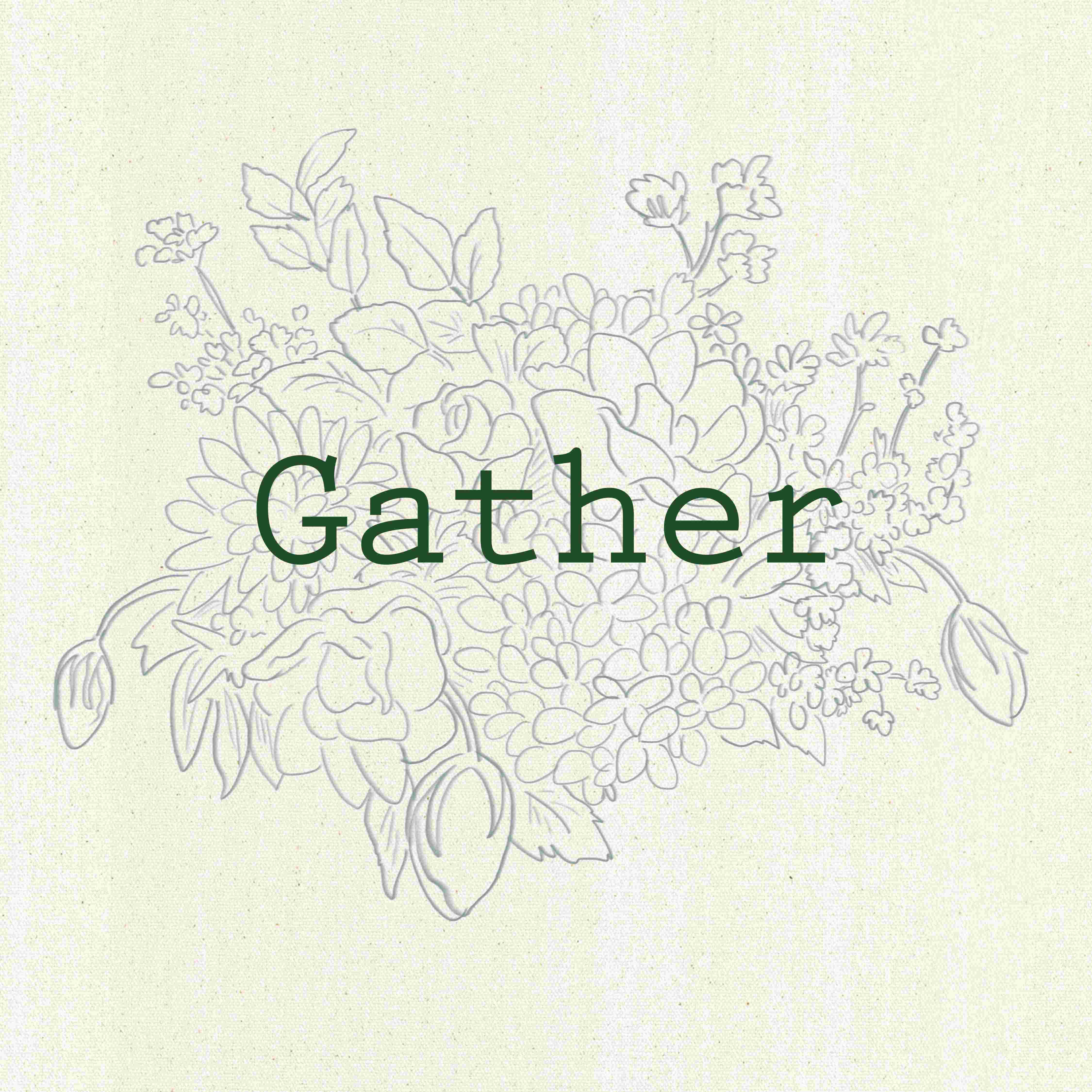 Trinx Gather Floral Drawing - Wrapped Canvas Textual Art | Wayfair