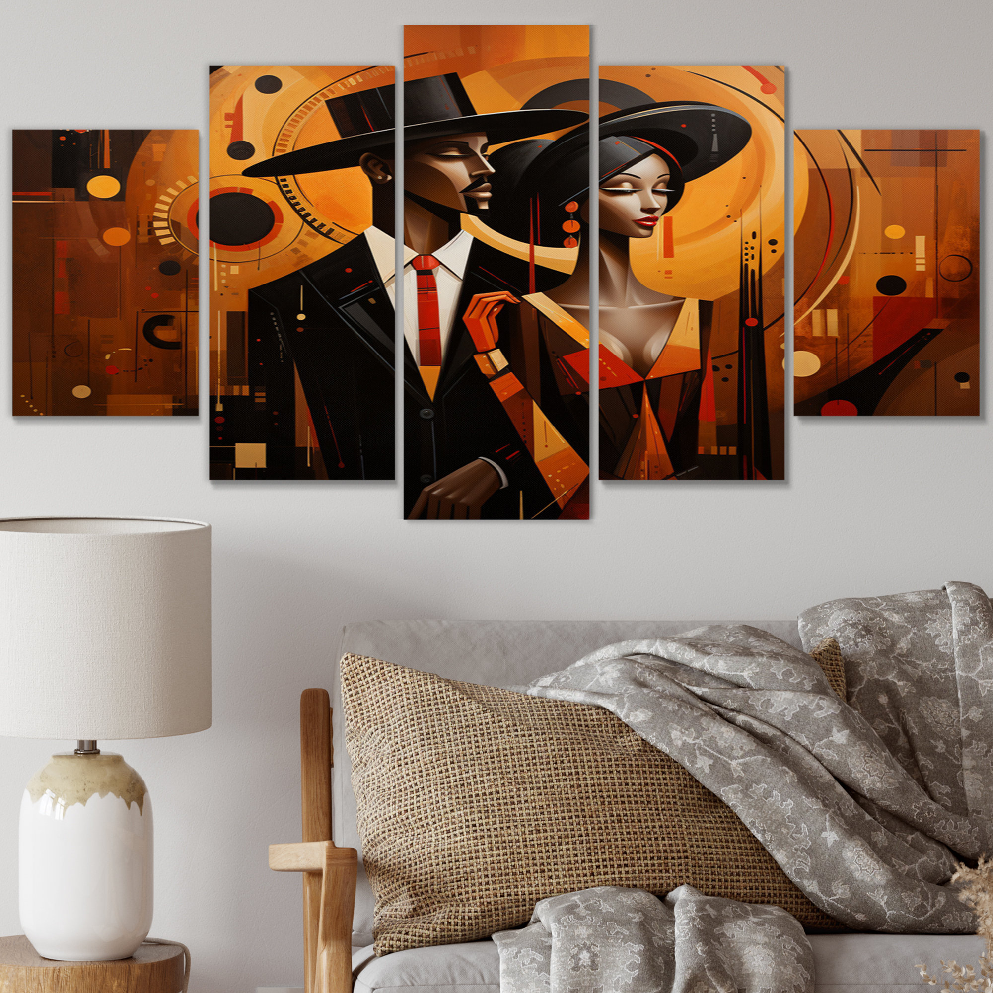 Mercer41 'Regal Renaissance A II - African American Art Canvas Print ...