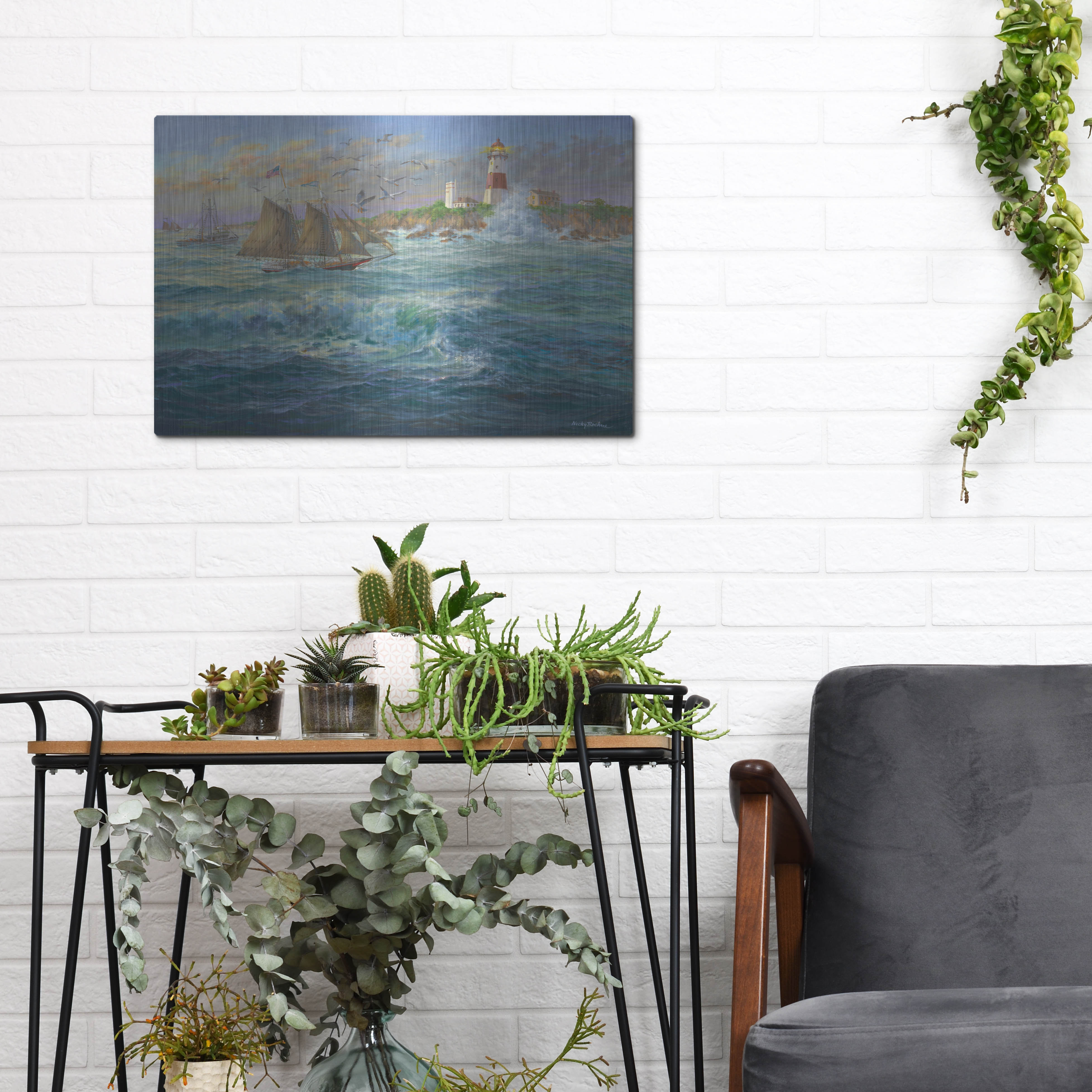 Ivy Bronx 'Shipmates' by Nicky Boehme Metal Wall Art | Wayfair