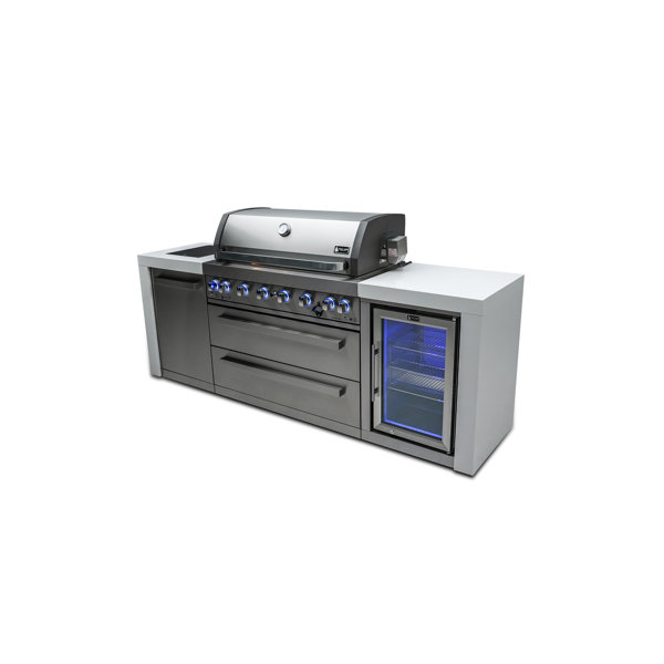 Mont Alpi MAi805-DFC 44-inch 6-Burner 115000 BTU Deluxe Stainless Steel ...