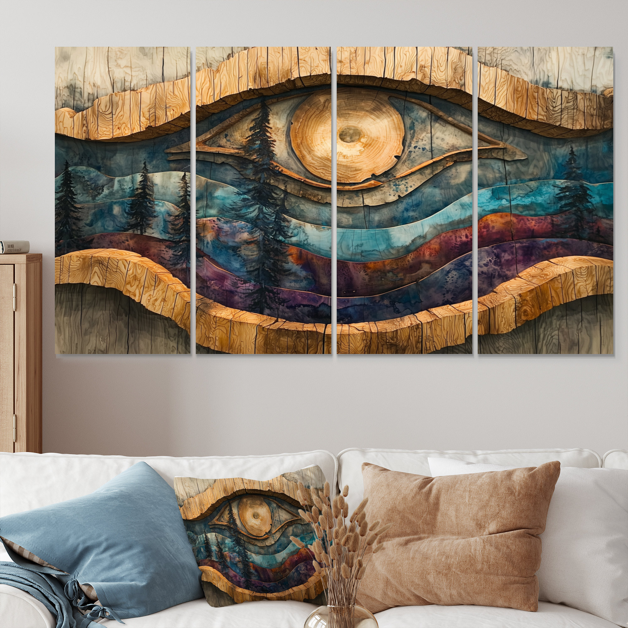 Millwood Pines Totem Inuit in a Forest Landscape on the Wood - Native ...