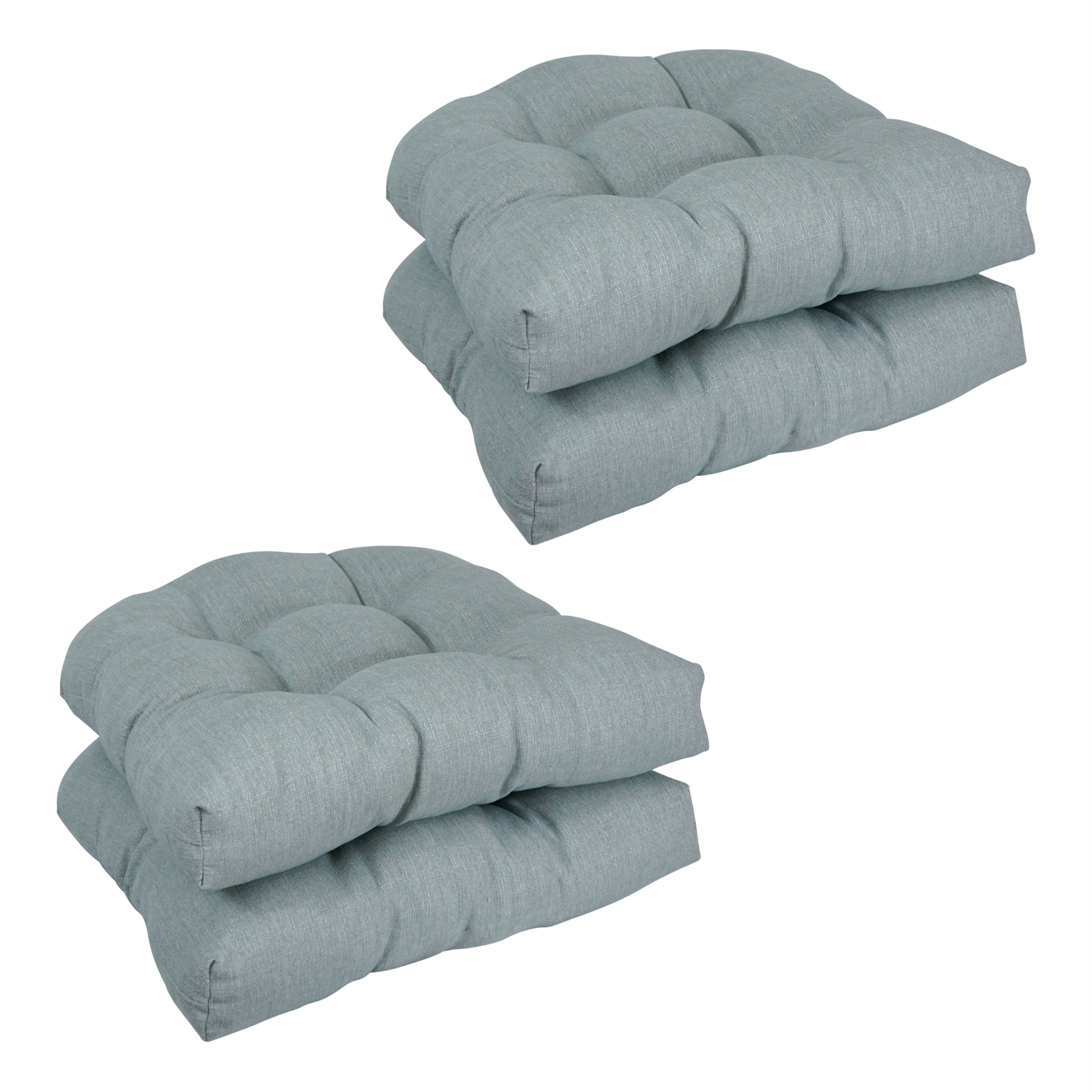 Ophelia & Co. 19-Inch Rounded Back Woven Olefin Outdoor Chair Cushions ...