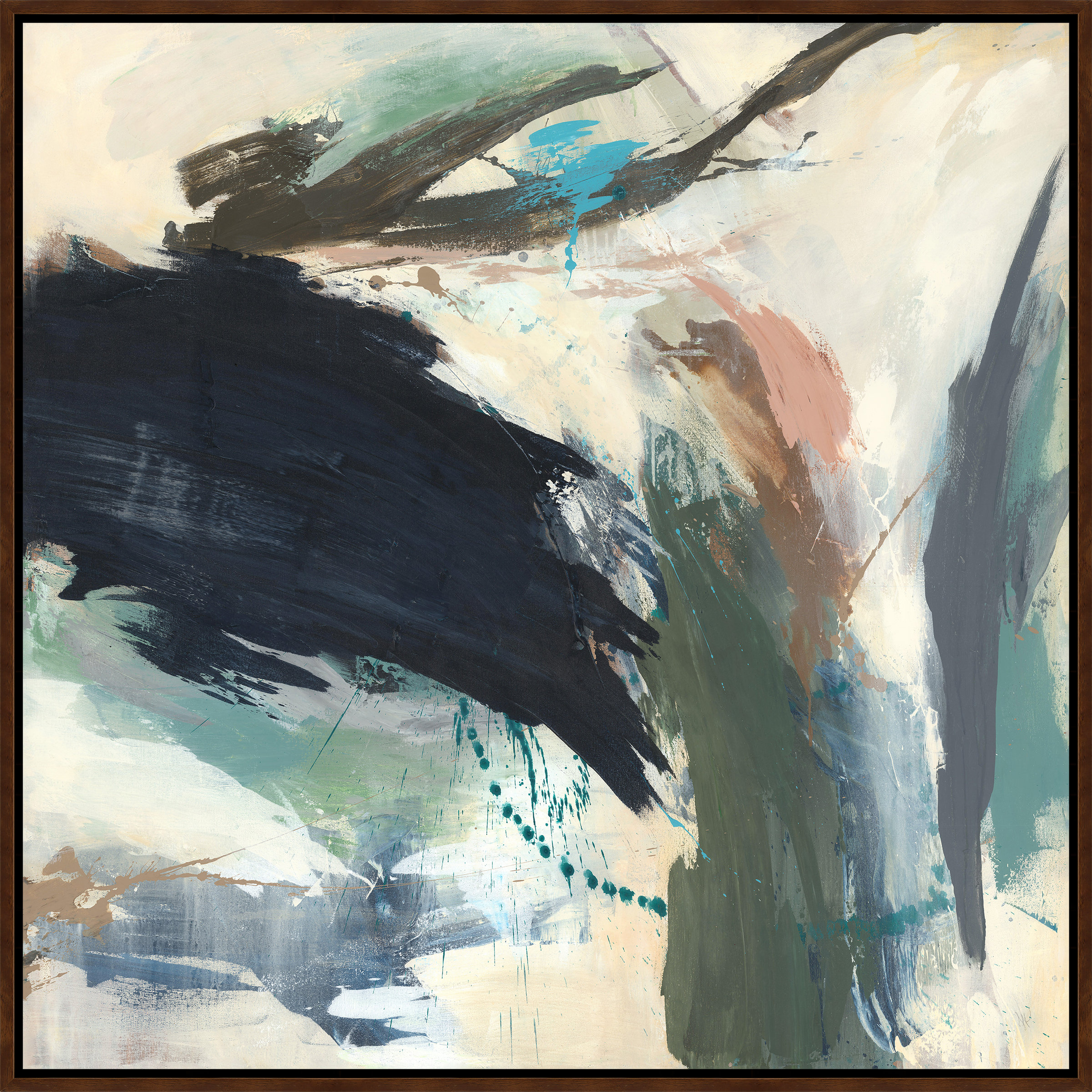 Chelsea Art Studio Thundering Splash by Jean Kenna Framed Wall Art ...