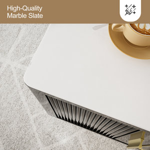 Brayden Studio® Colombano Modern LED Slate Coffee Table With 16 Colors ...