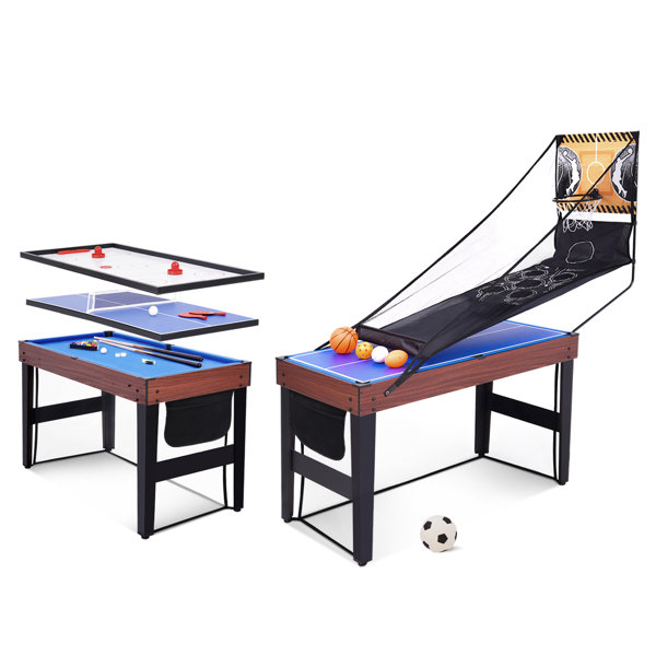 RayChee 48'' L 9 Game Multi Game Table | Wayfair