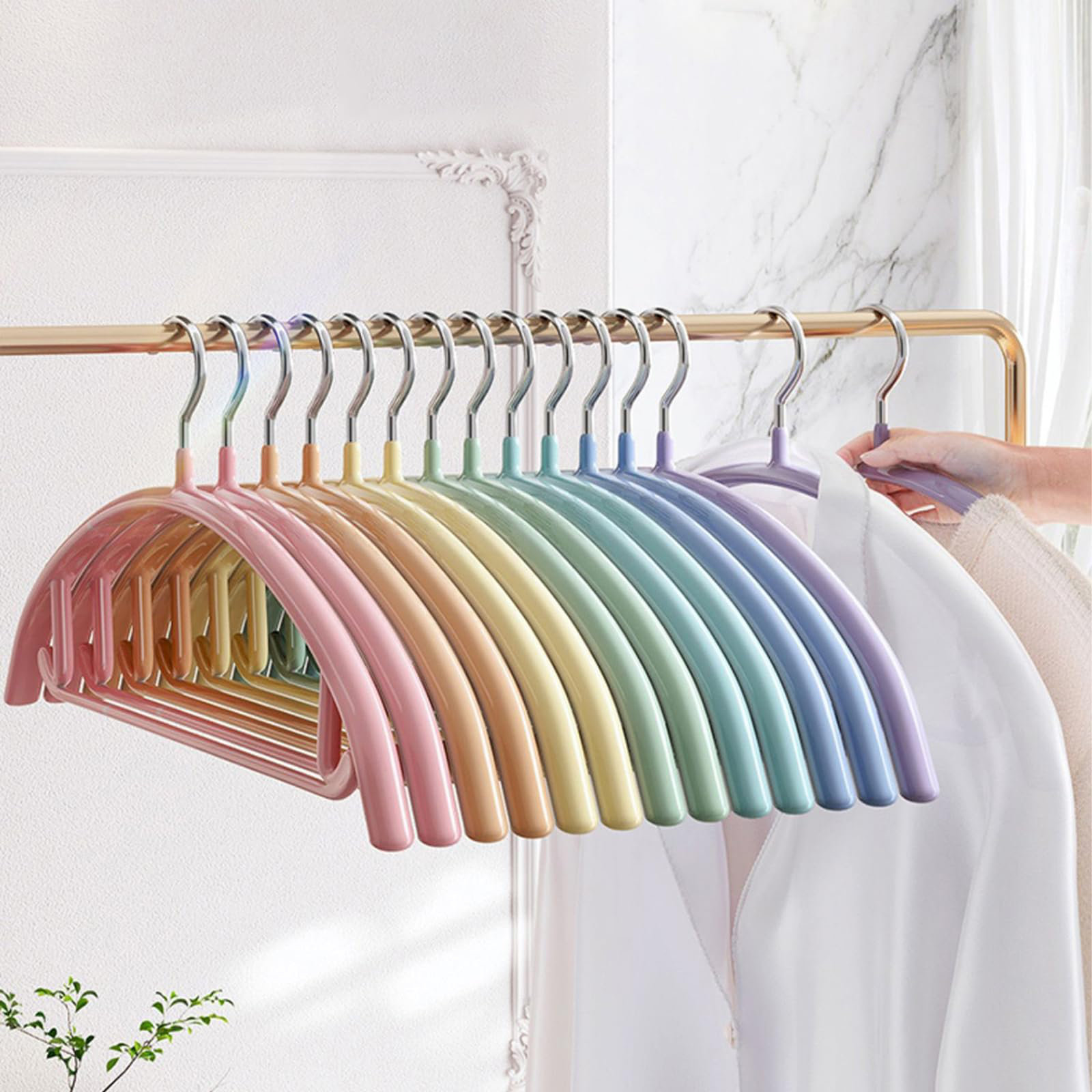 Rebrilliant Sweater Hangers No Shoulder Bump Coat Hanger Non Slip 21 ...