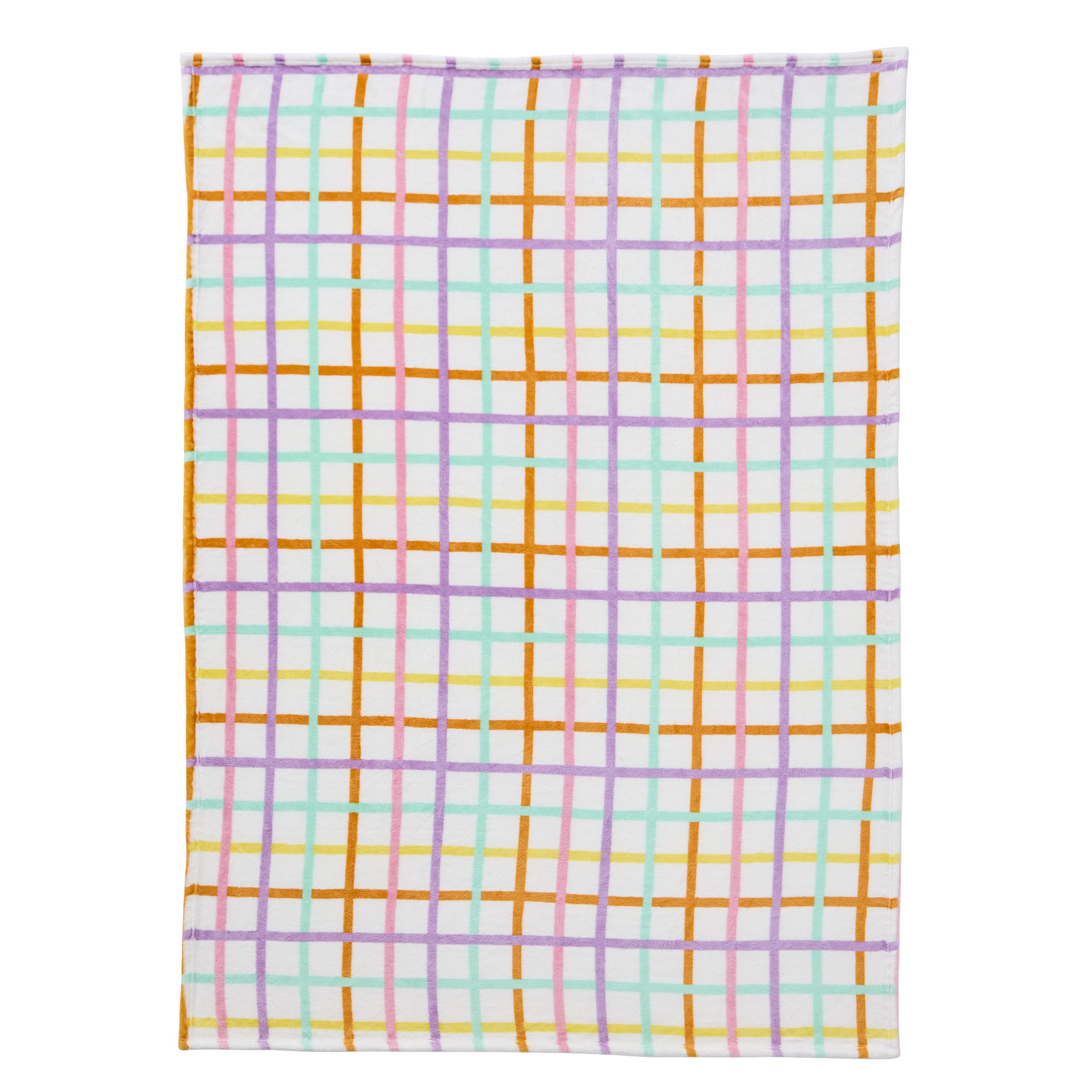 Hallmark Chromatic Grid 50" x 70" Plush Throw Blanket & Reviews | Wayfair