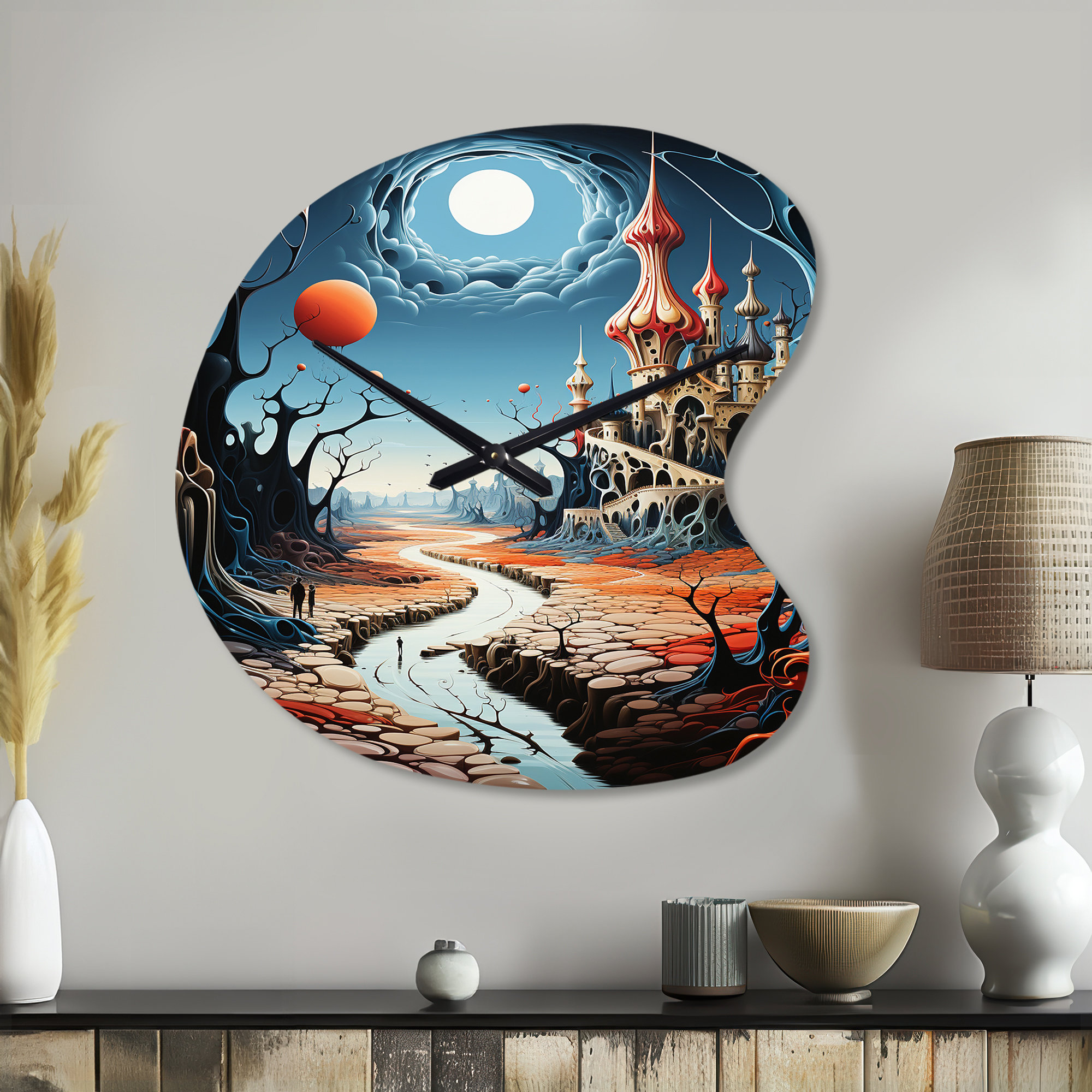 Design Art Surrealism Dali's Wonderland - Surrealism Asymmetrical Metal ...