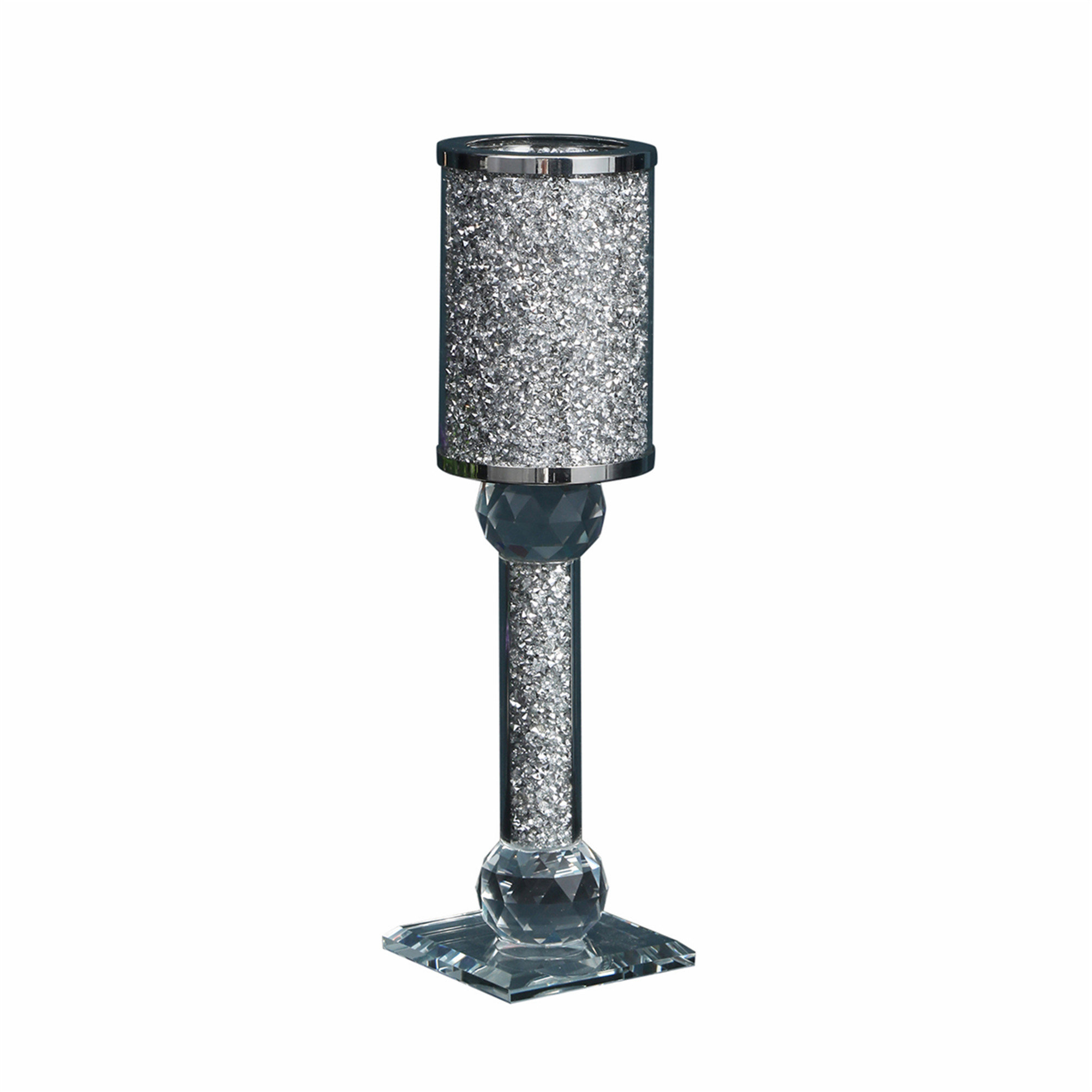Creationstry 10.25'' H Glass Tabletop Pillar | Wayfair